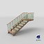 3ds Max Stairs Wrought Iron Railing