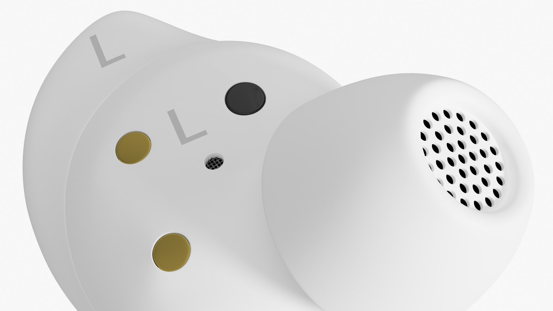 Samsung Galaxy Buds FE White 3D Model - TurboSquid 2202530