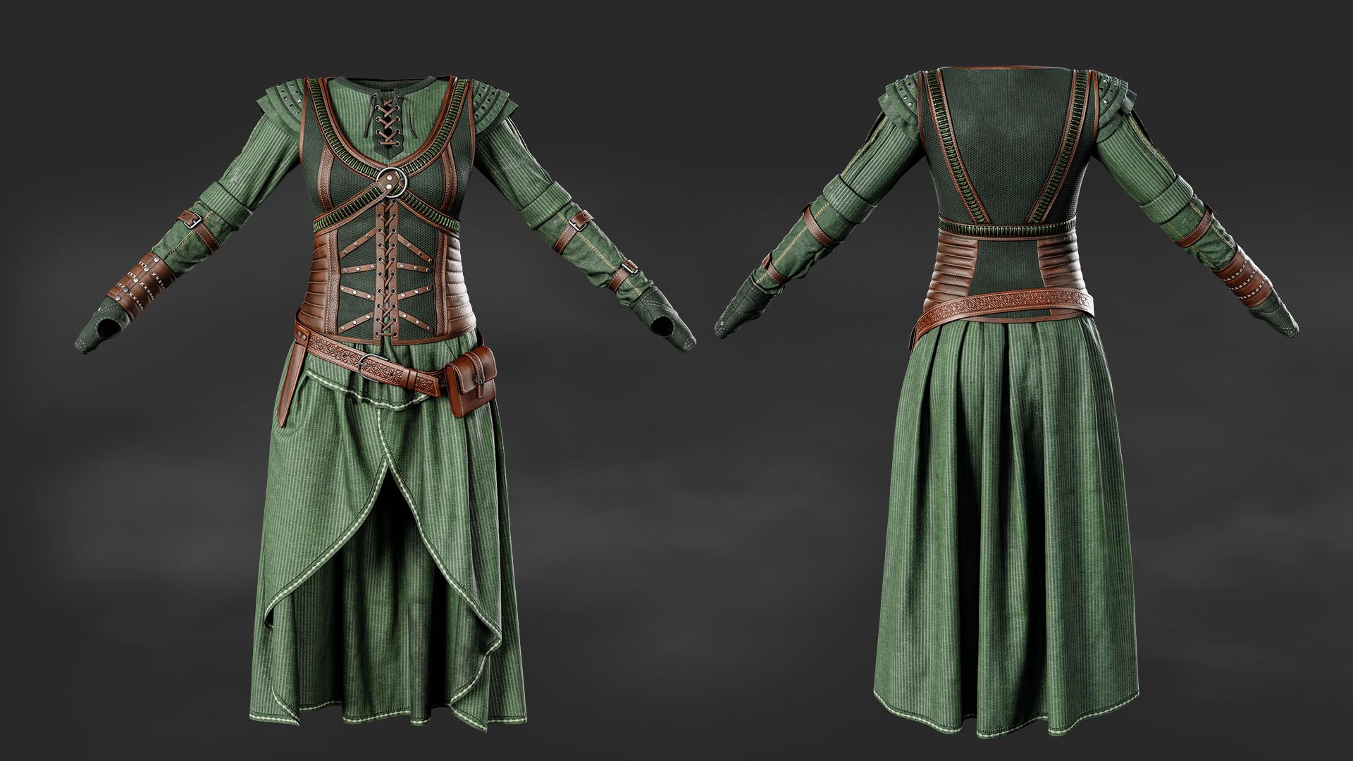 Medieval Outfit 3D Model - TurboSquid 2271388