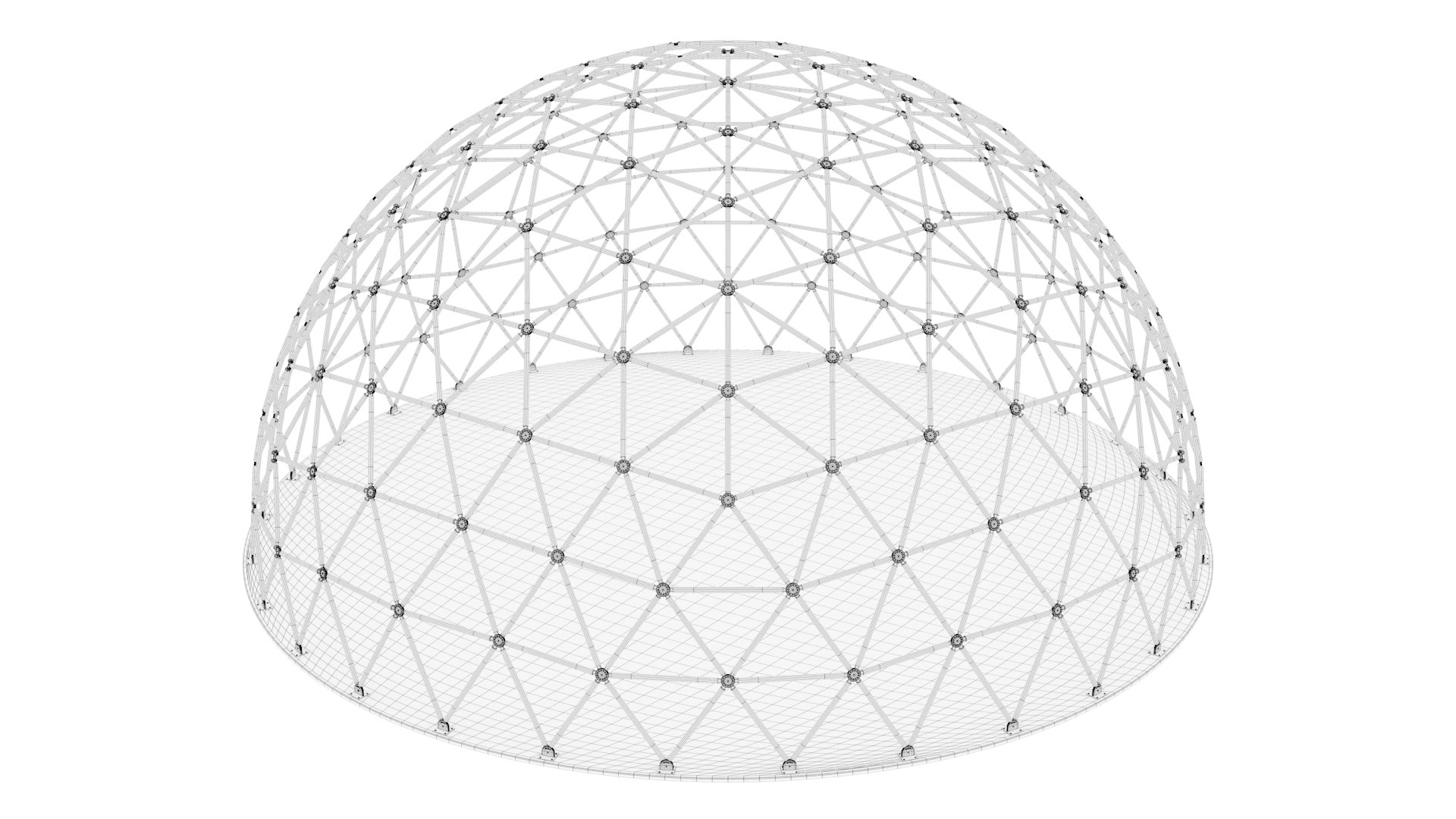 Geodesic Dome 01 Model - TurboSquid 2366518