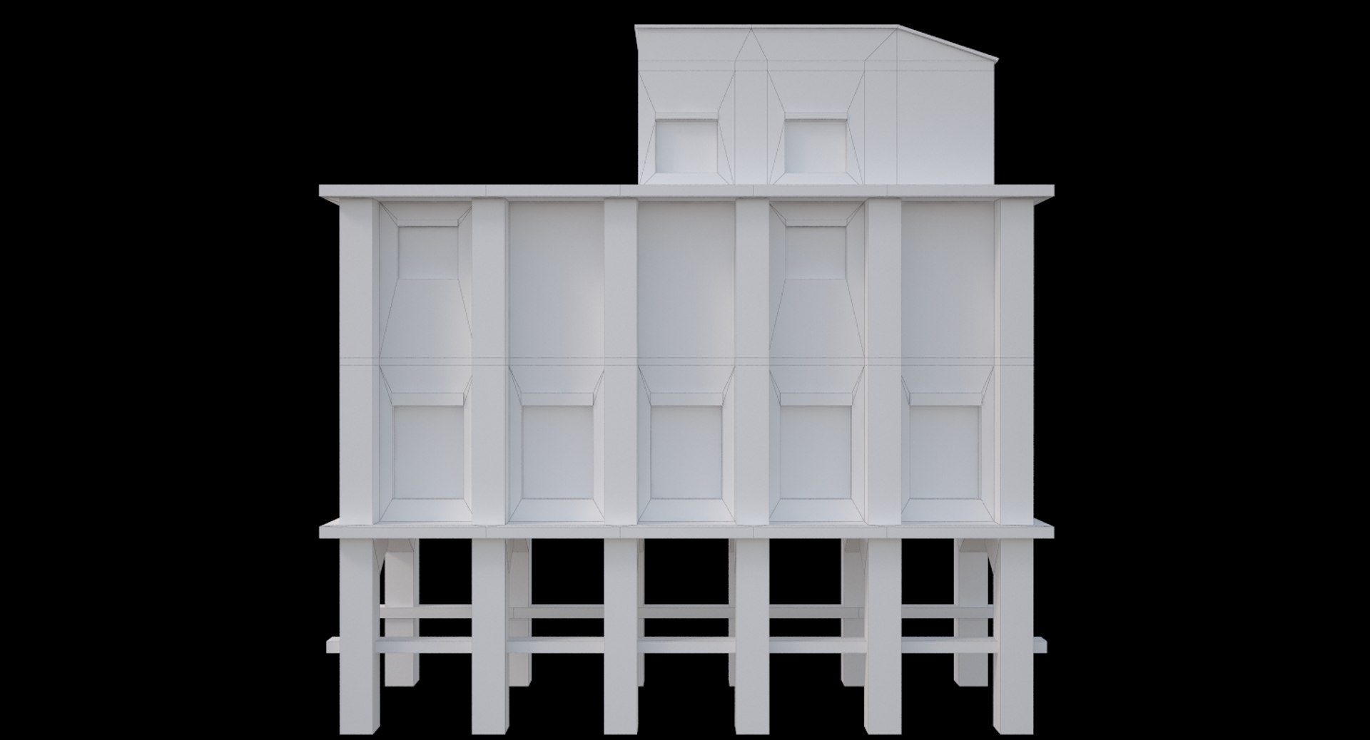 Old Building Model - TurboSquid 1399366