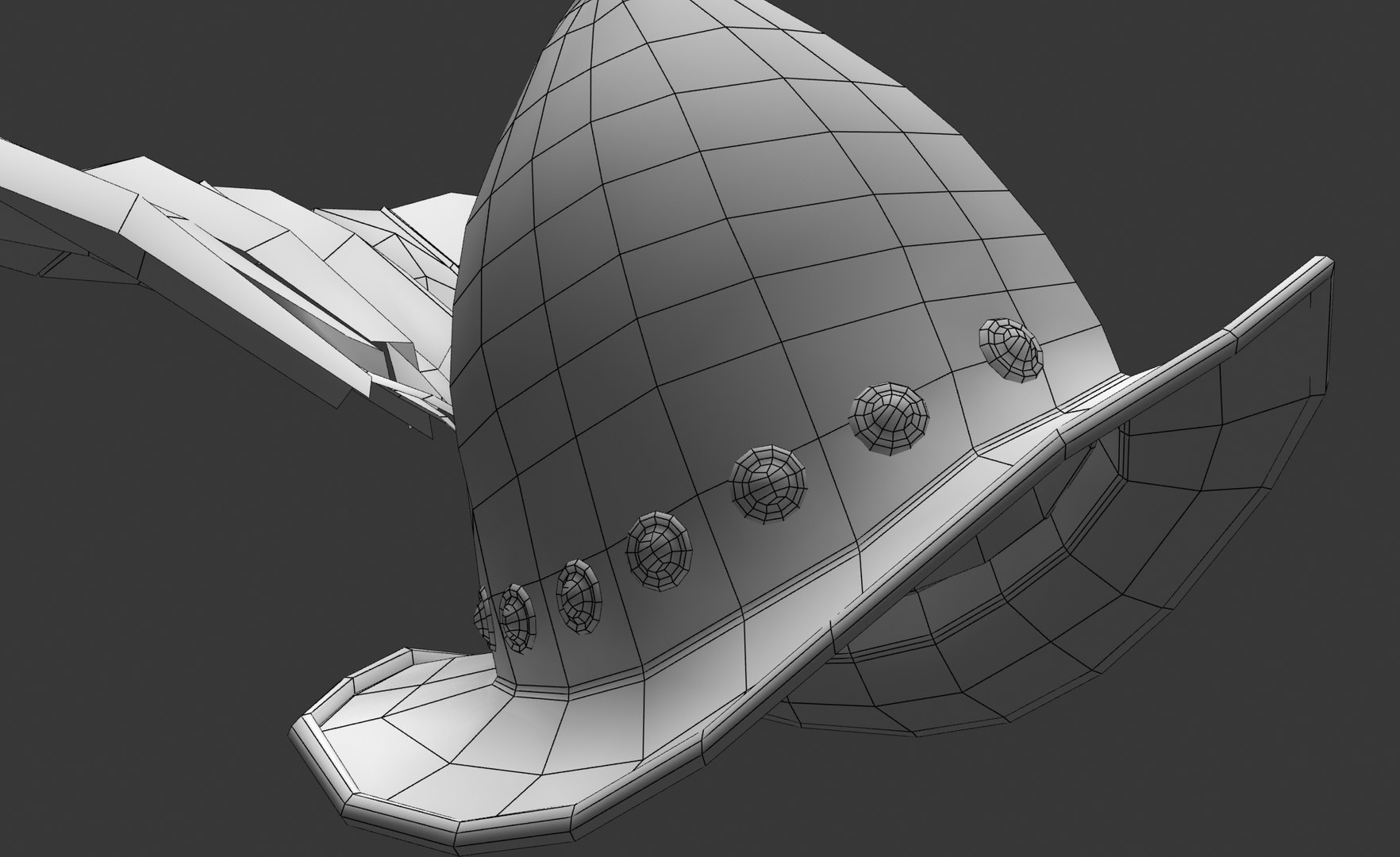 3D Model Italian Morion Orange Feather - TurboSquid 1522332