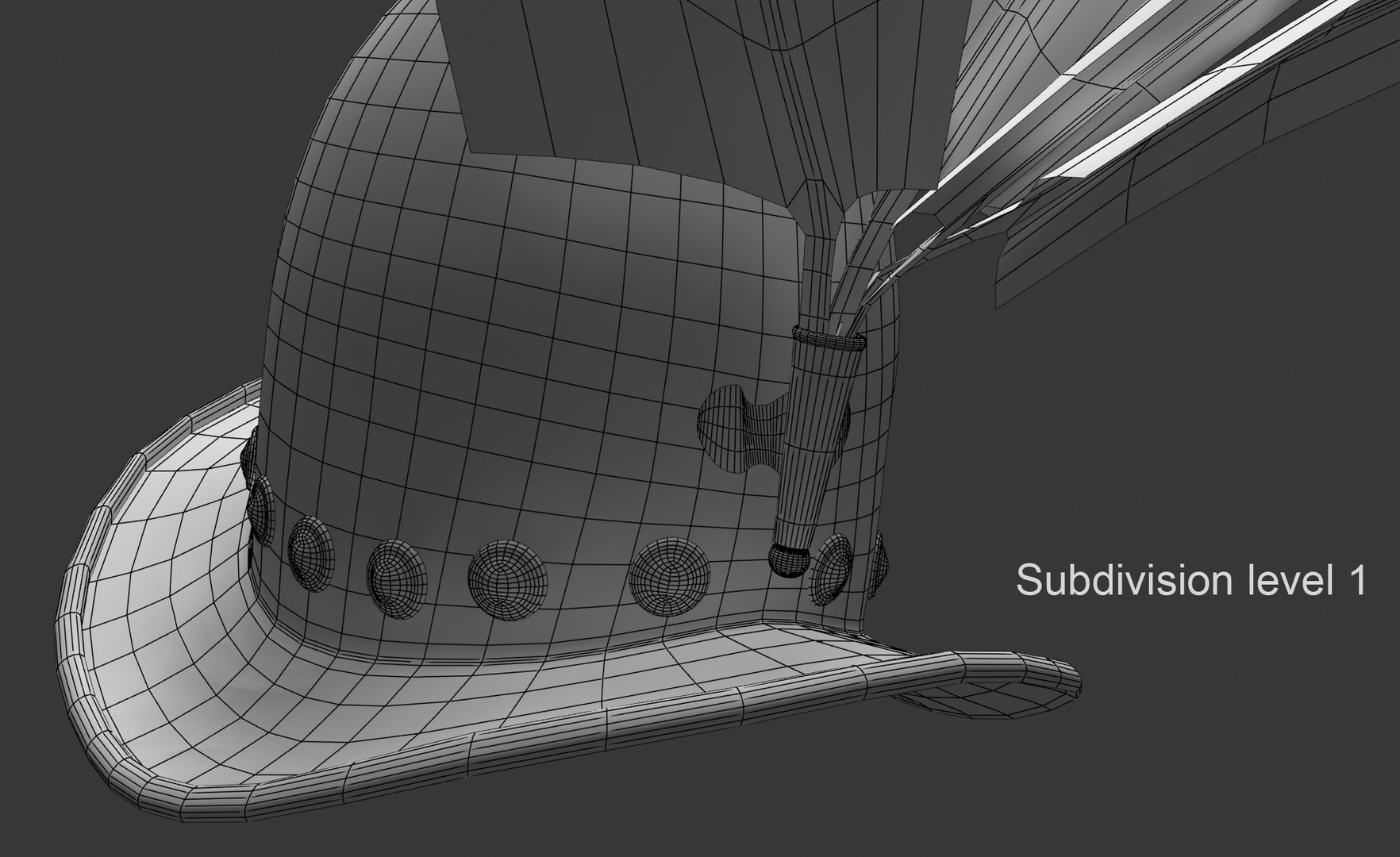 3D Model Italian Morion Orange Feather - TurboSquid 1522332