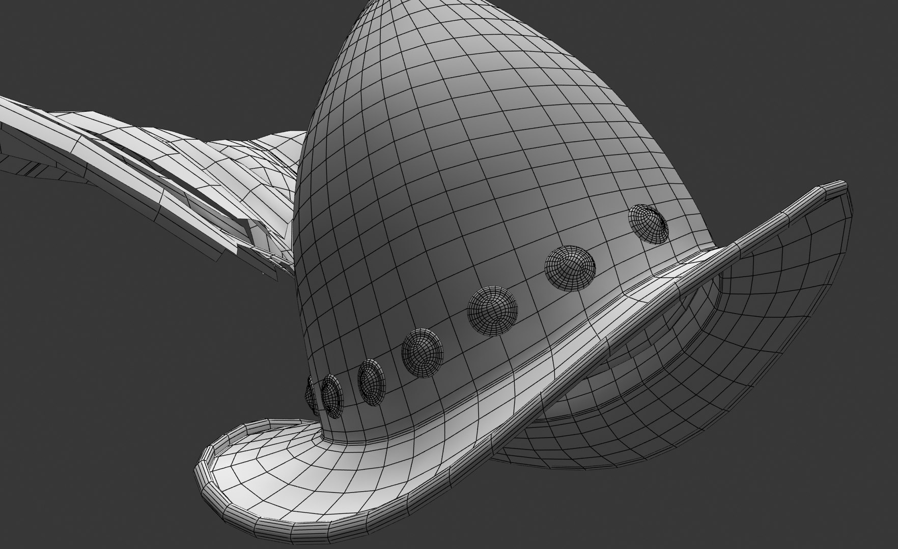 3D Model Italian Morion Orange Feather - TurboSquid 1522332