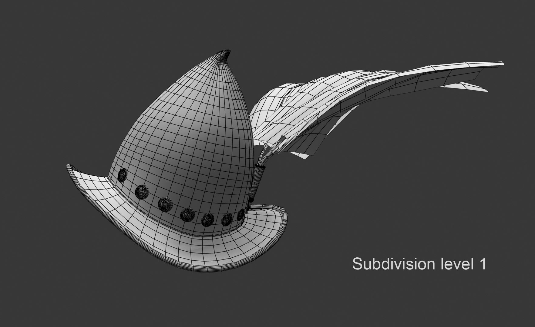 3D Model Italian Morion Orange Feather - TurboSquid 1522332