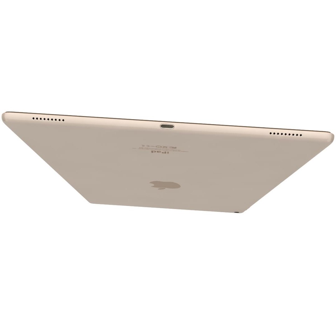 3d model of apple ipad pro gold