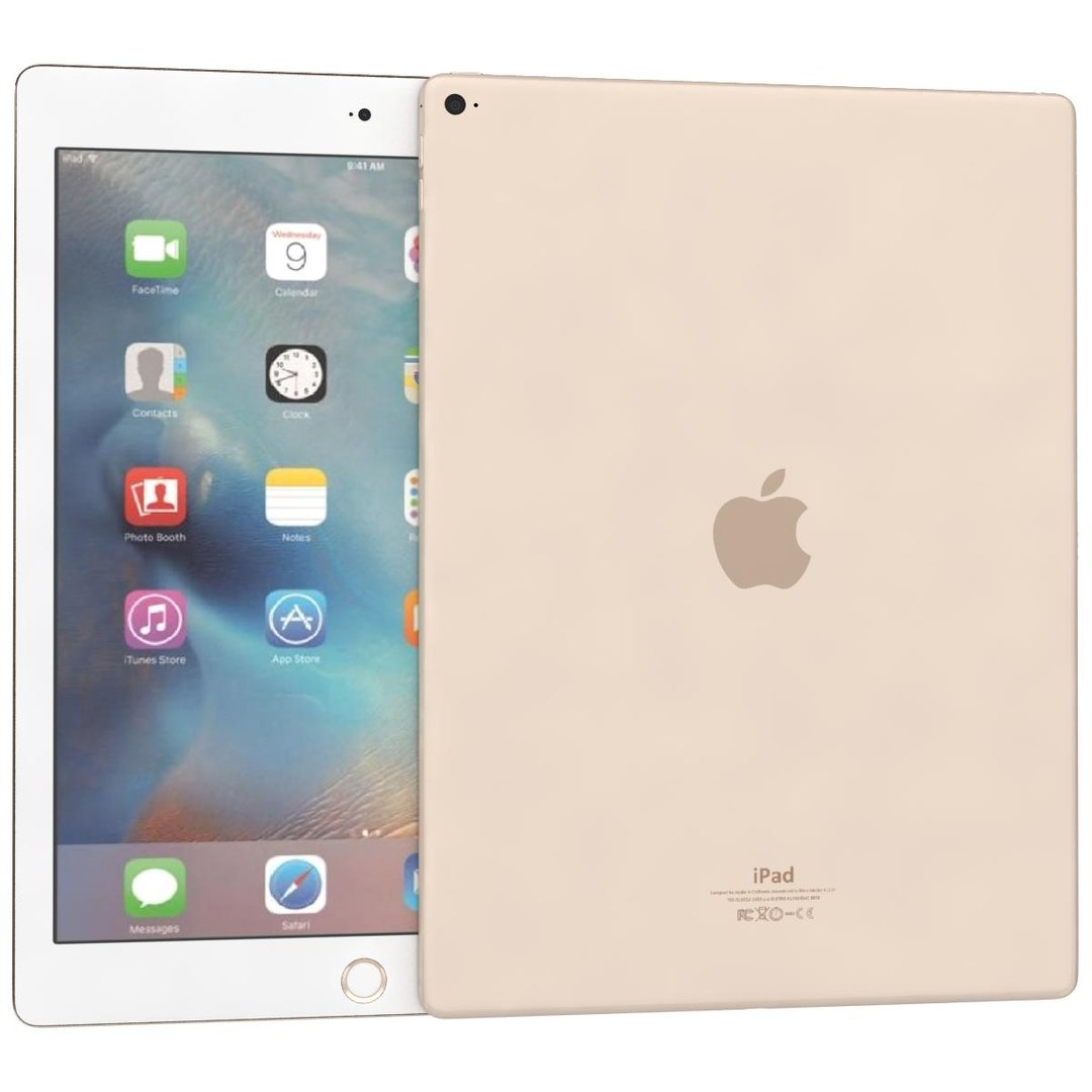 3d model of apple ipad pro gold