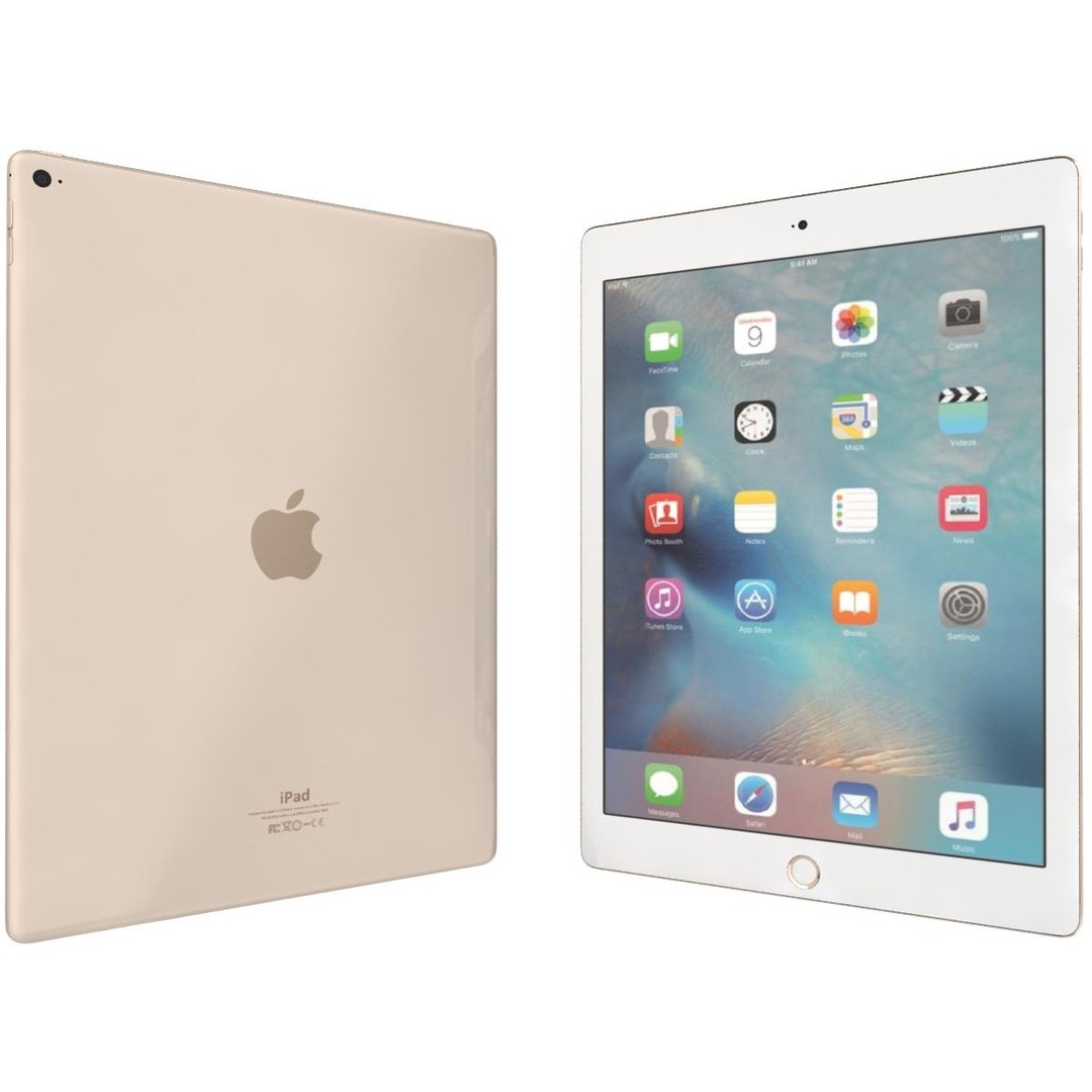 3d model of apple ipad pro gold