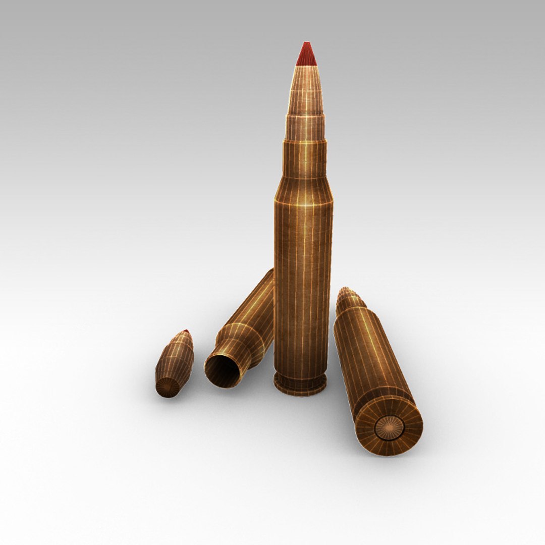 bullet low-poly max