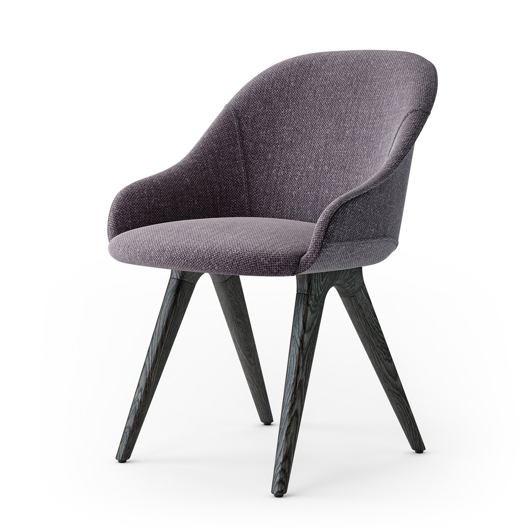 3D Potocco Lyz Wood Chair Model - TurboSquid 1827965
