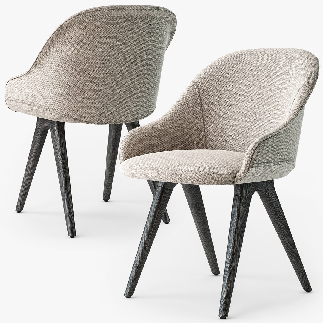 3D Potocco Lyz Wood Chair Model - TurboSquid 1827965