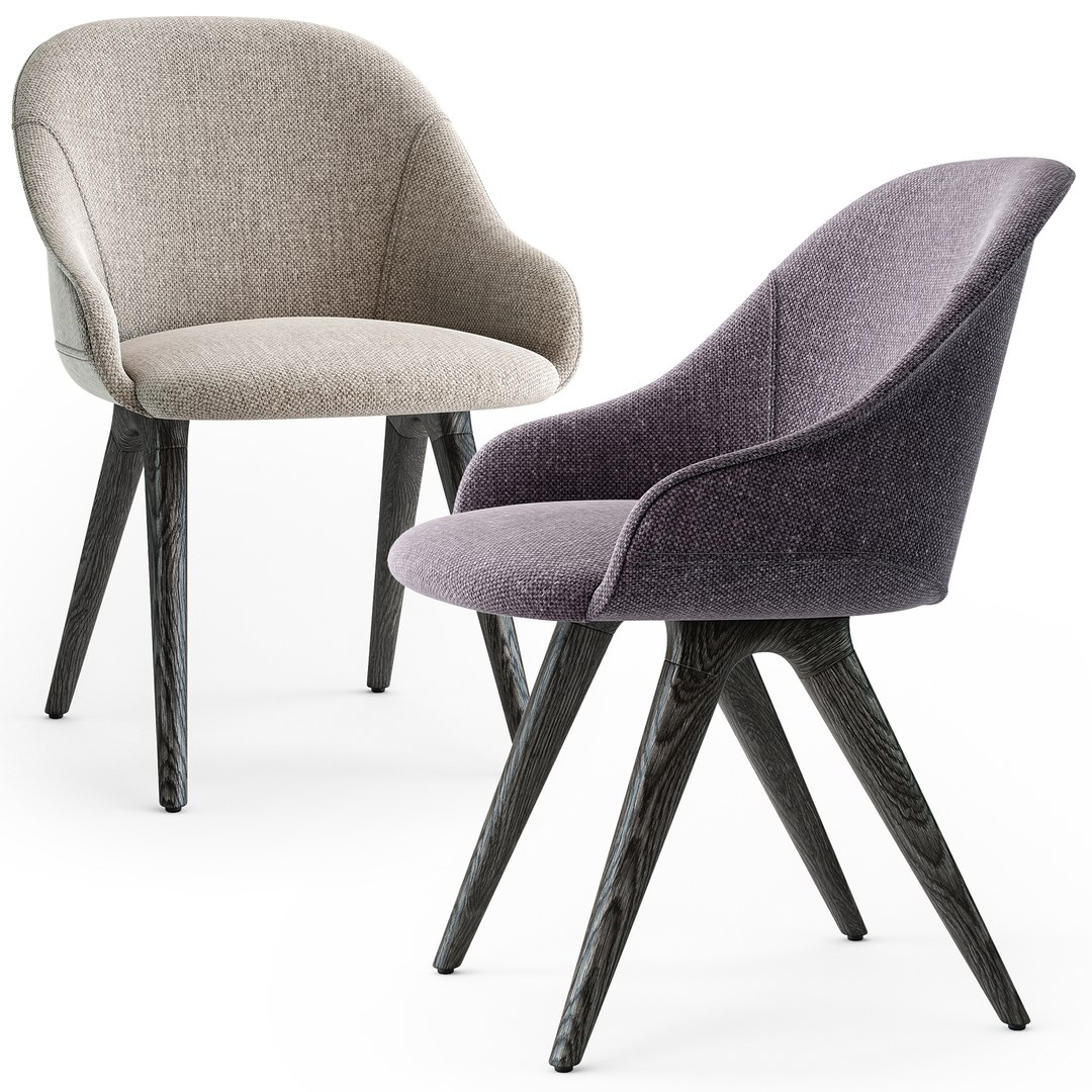3D Potocco Lyz Wood Chair Model - TurboSquid 1827965