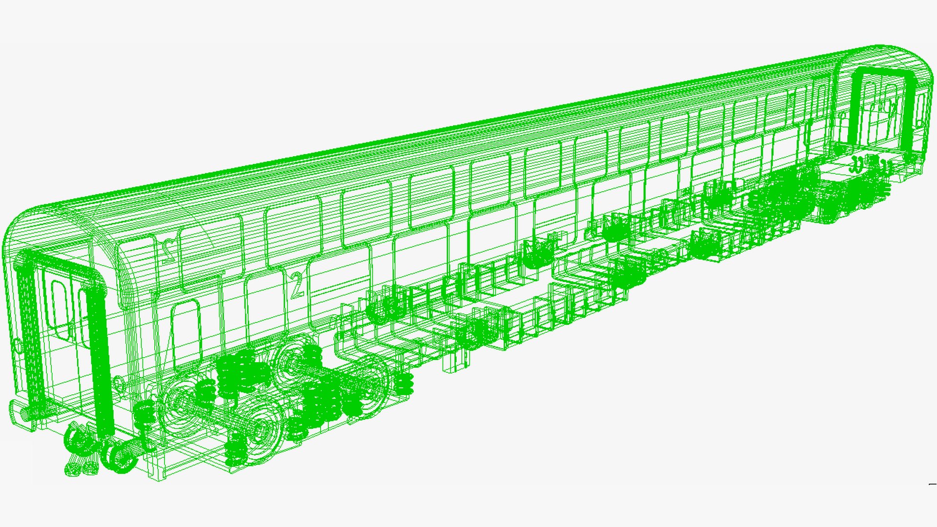 1st And 2nd Class Passenger Wagon Interregio Bimz 264 3D Model ...