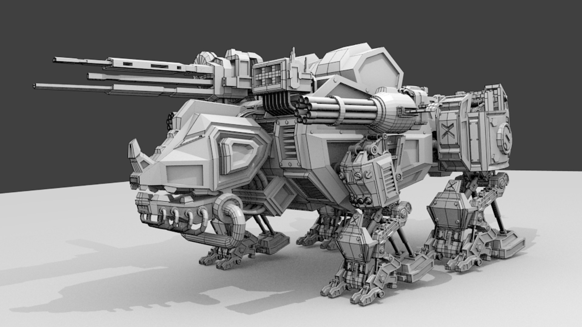 Rhino Robot Fbx