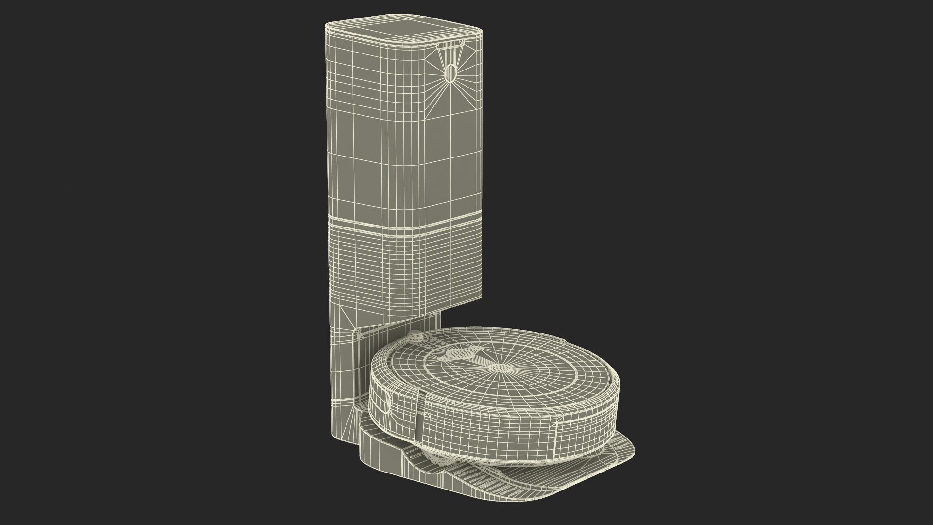 3D Robot Vacuum Cleaner On Station White - TurboSquid 2194756