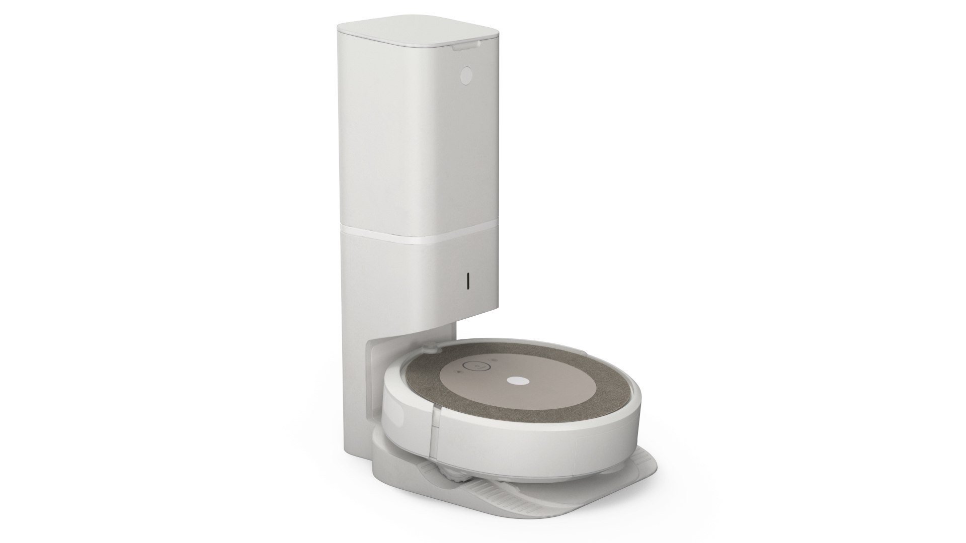 3D Robot Vacuum Cleaner On Station White - TurboSquid 2194756