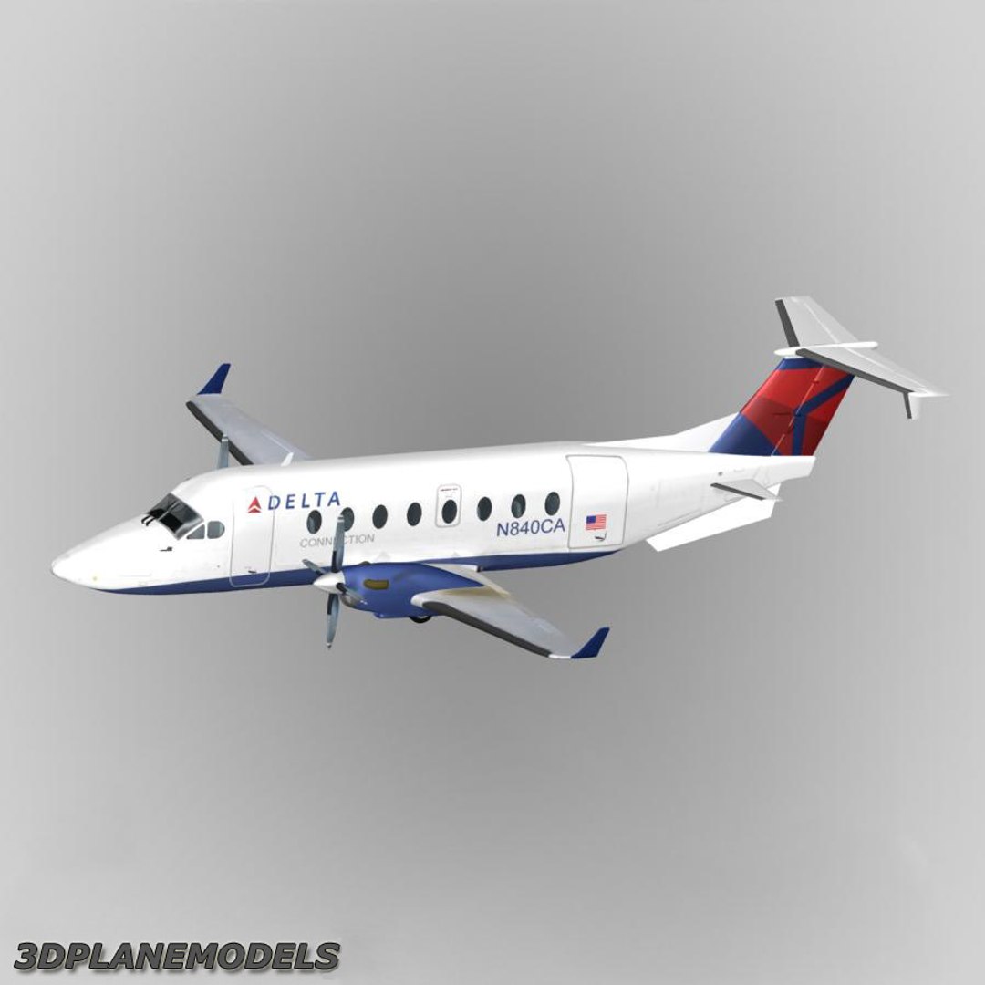 3d beechcraft 1900d delta connection model