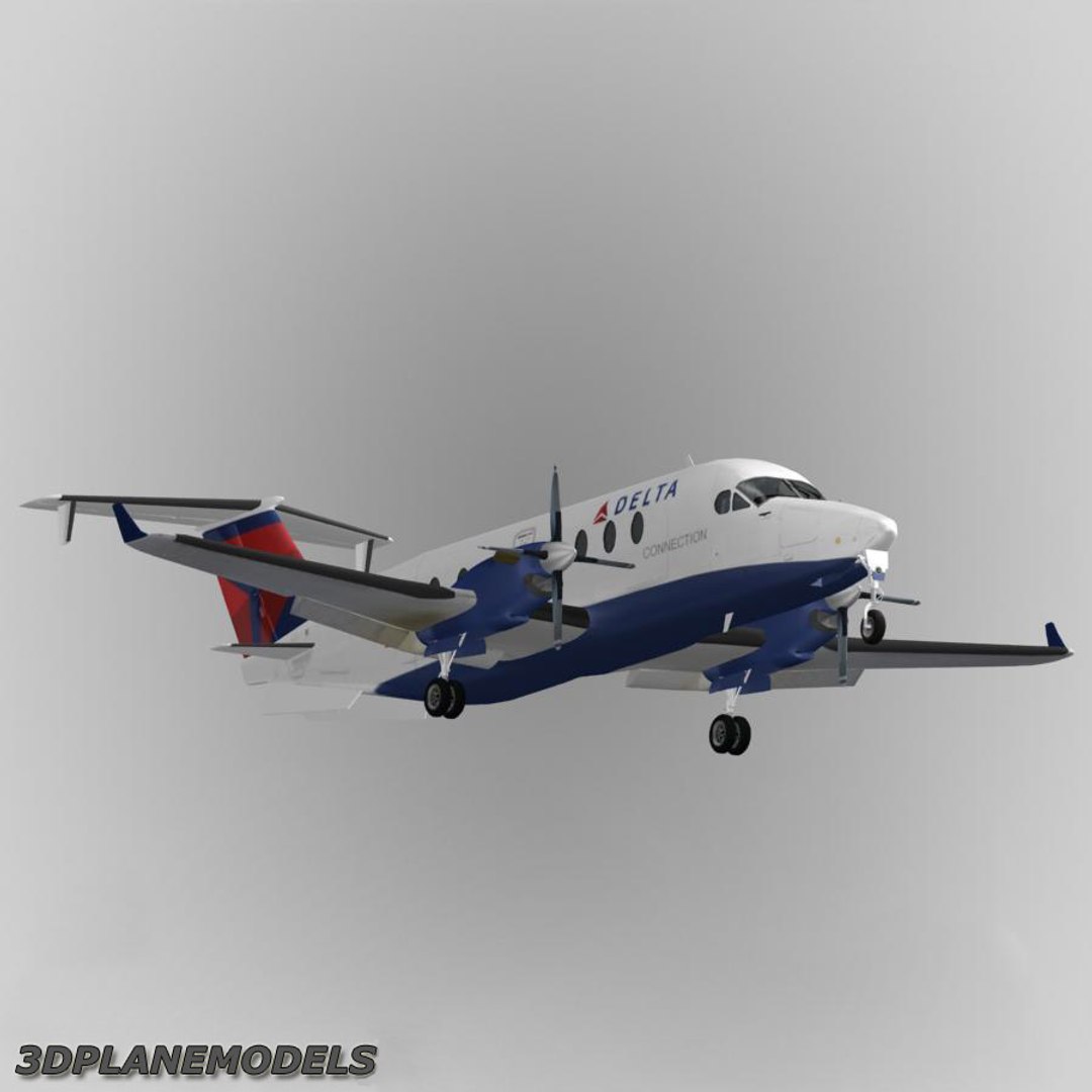 3d beechcraft 1900d delta connection model