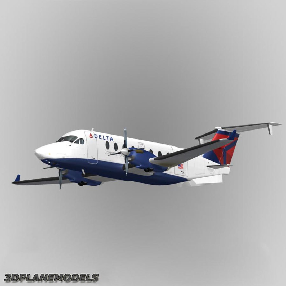 3d beechcraft 1900d delta connection model