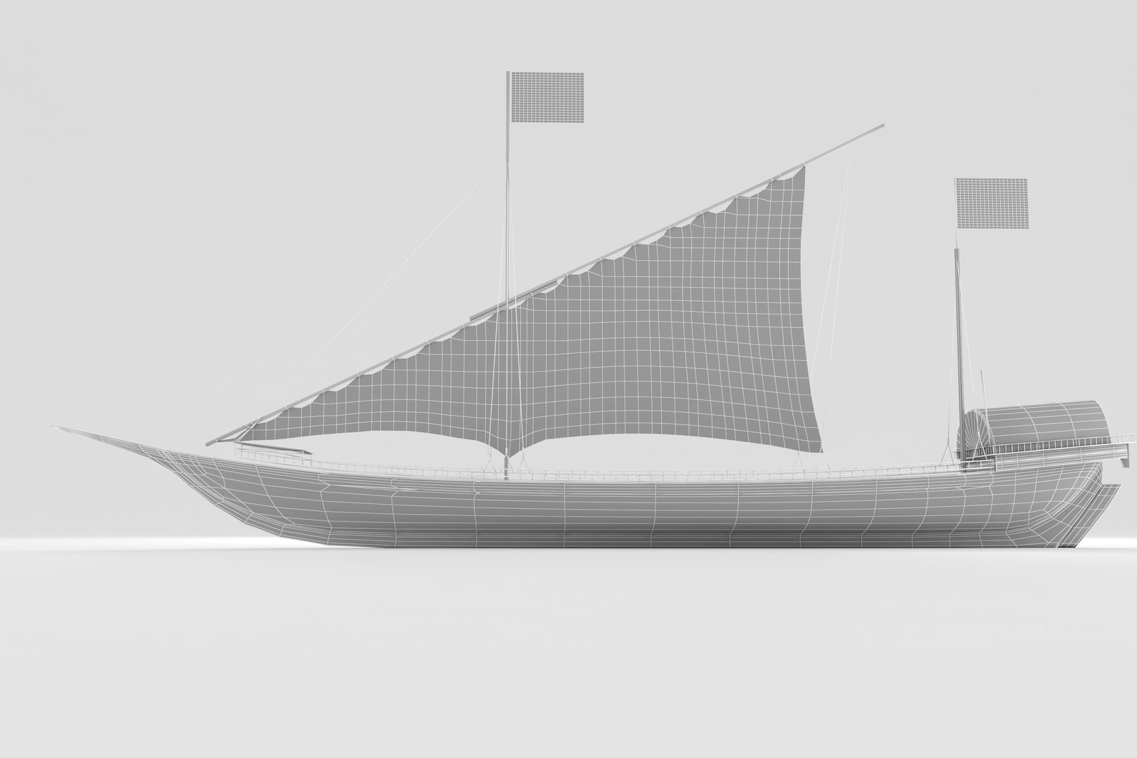 3D Ottoman Boat Model - TurboSquid 1427980