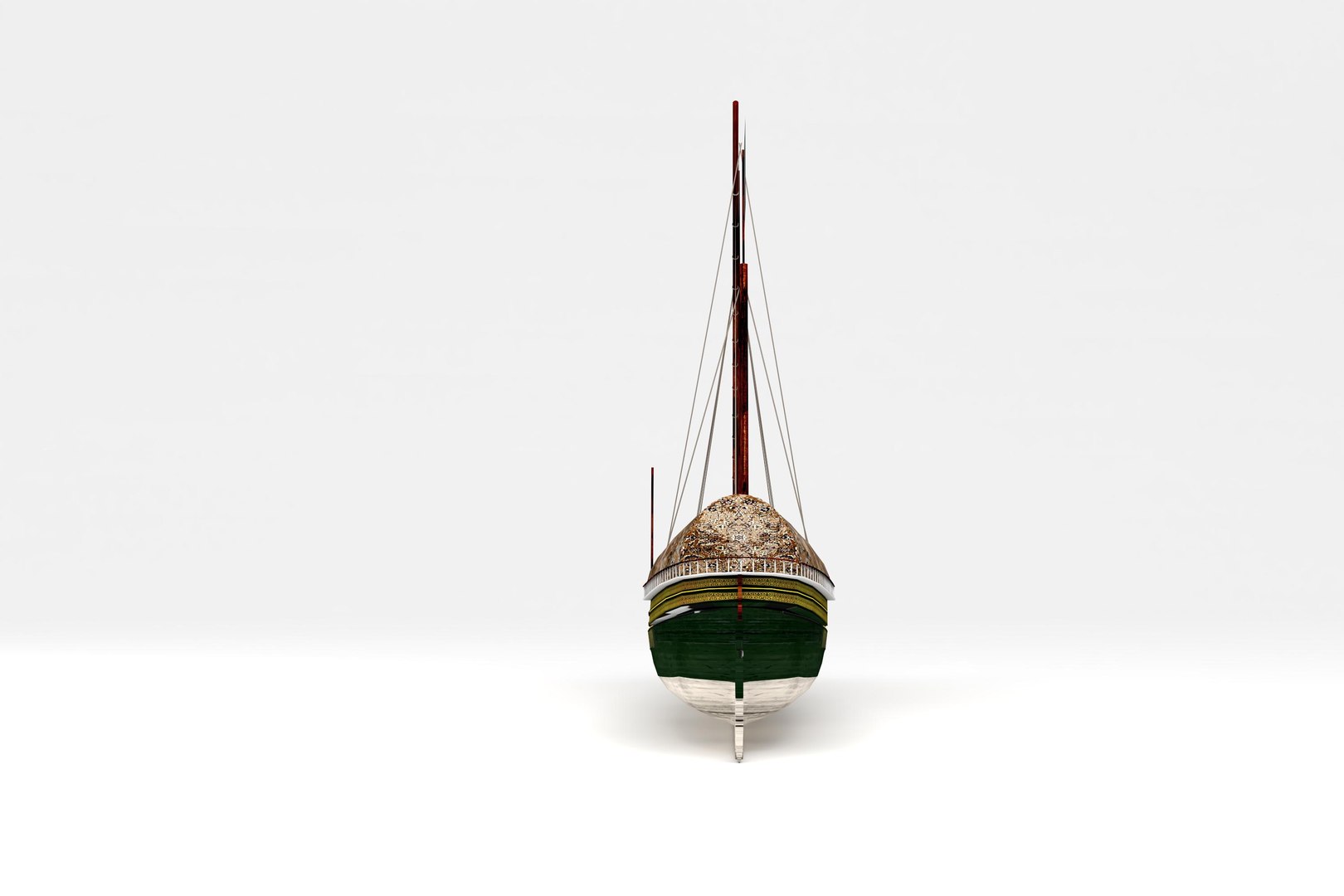 3D Ottoman Boat Model - TurboSquid 1427980