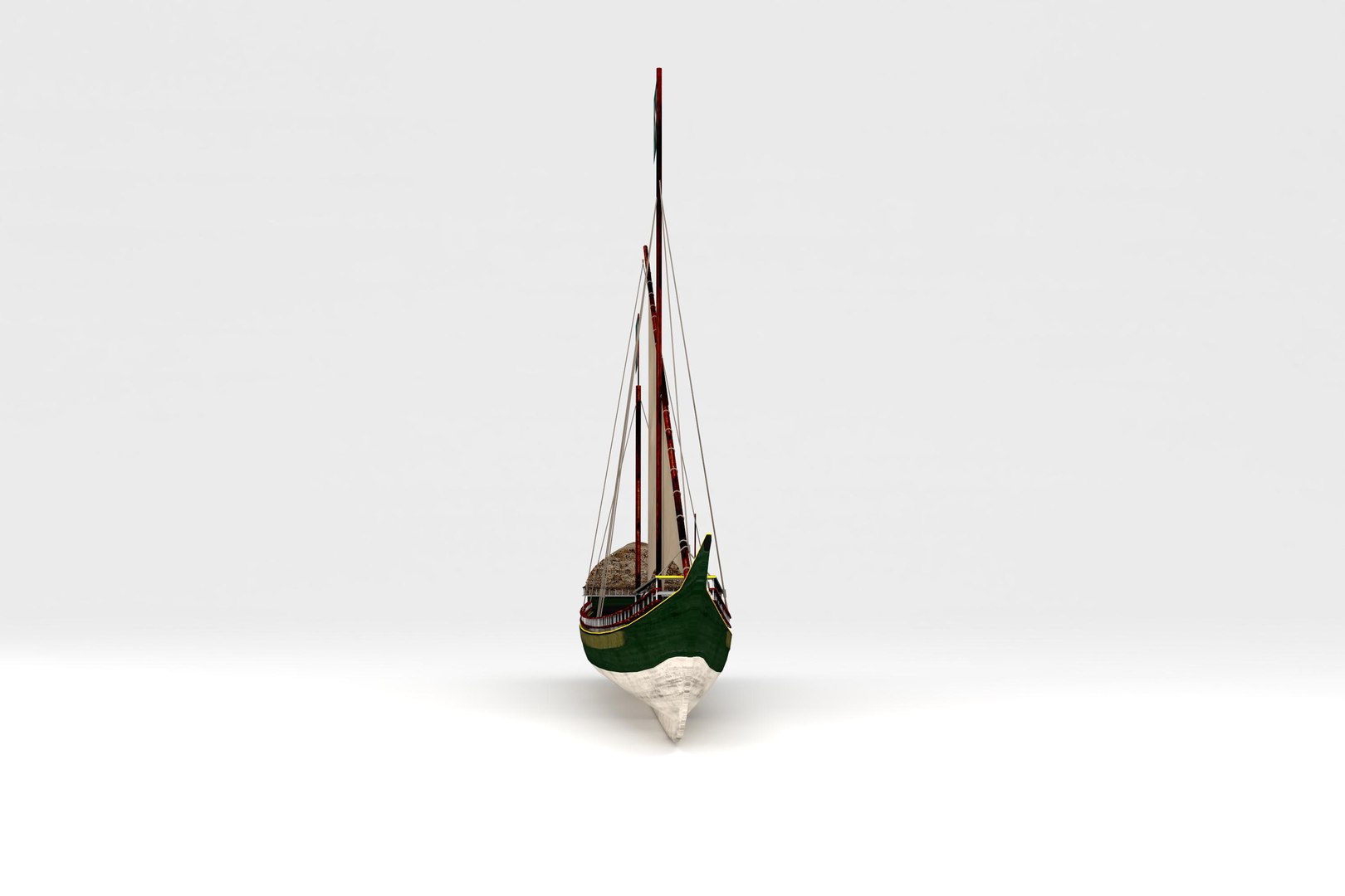 3D Ottoman Boat Model - TurboSquid 1427980