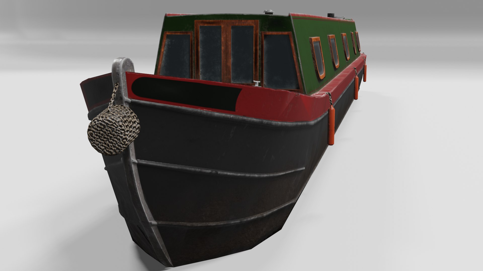 3D Narrow Narrowboat Boat - TurboSquid 1611306