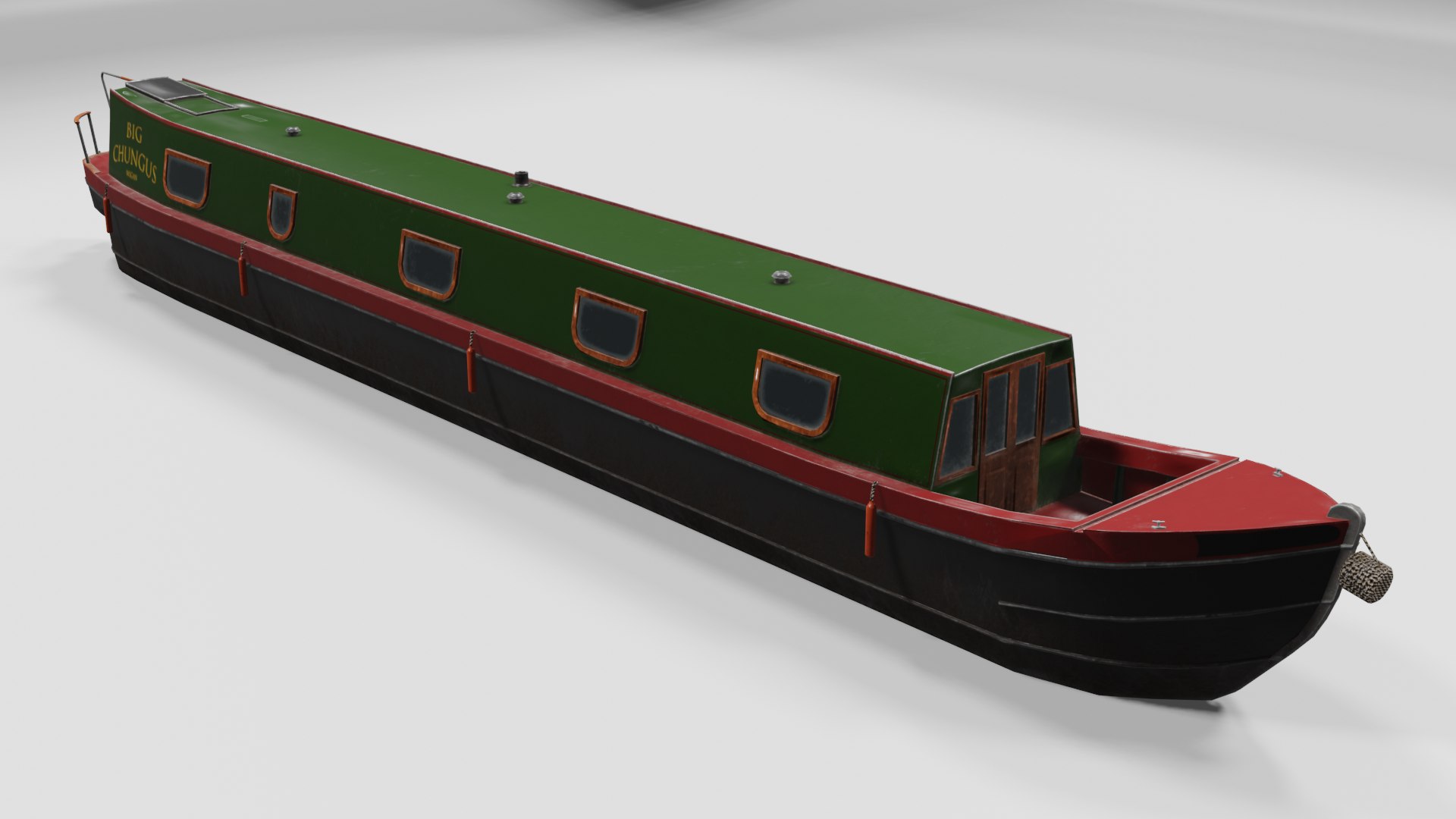 3D Narrow Narrowboat Boat - TurboSquid 1611306