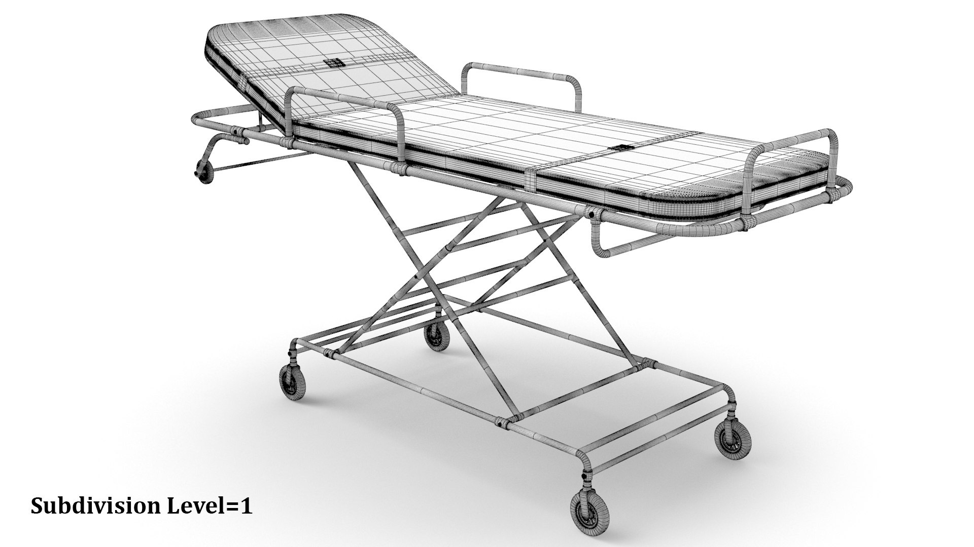 Ambulance bed 3D model - TurboSquid 1484868