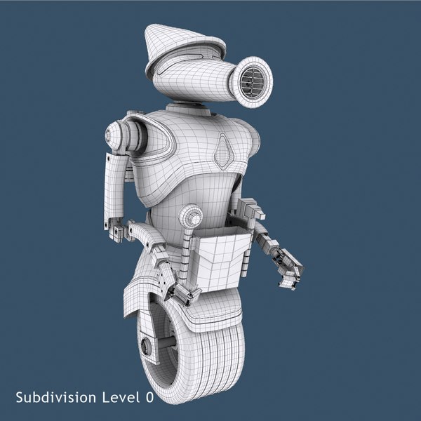 robot character 3d max