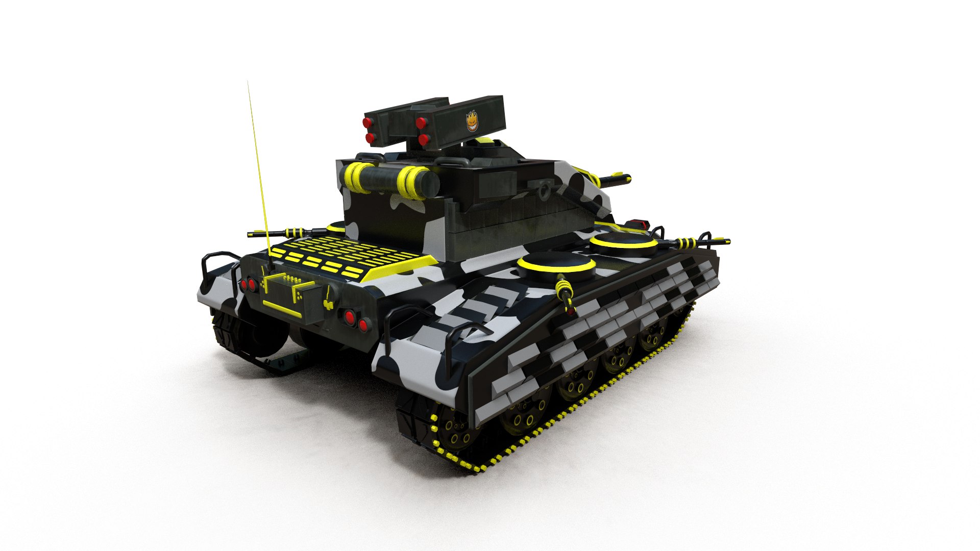 3D model Heavy Army Tank X3 with 4K PBR Texture - TurboSquid 2158363