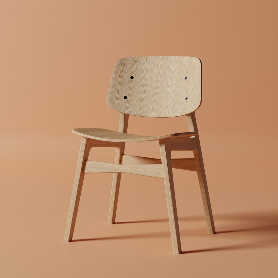 3D wood chair - TurboSquid 1654062
