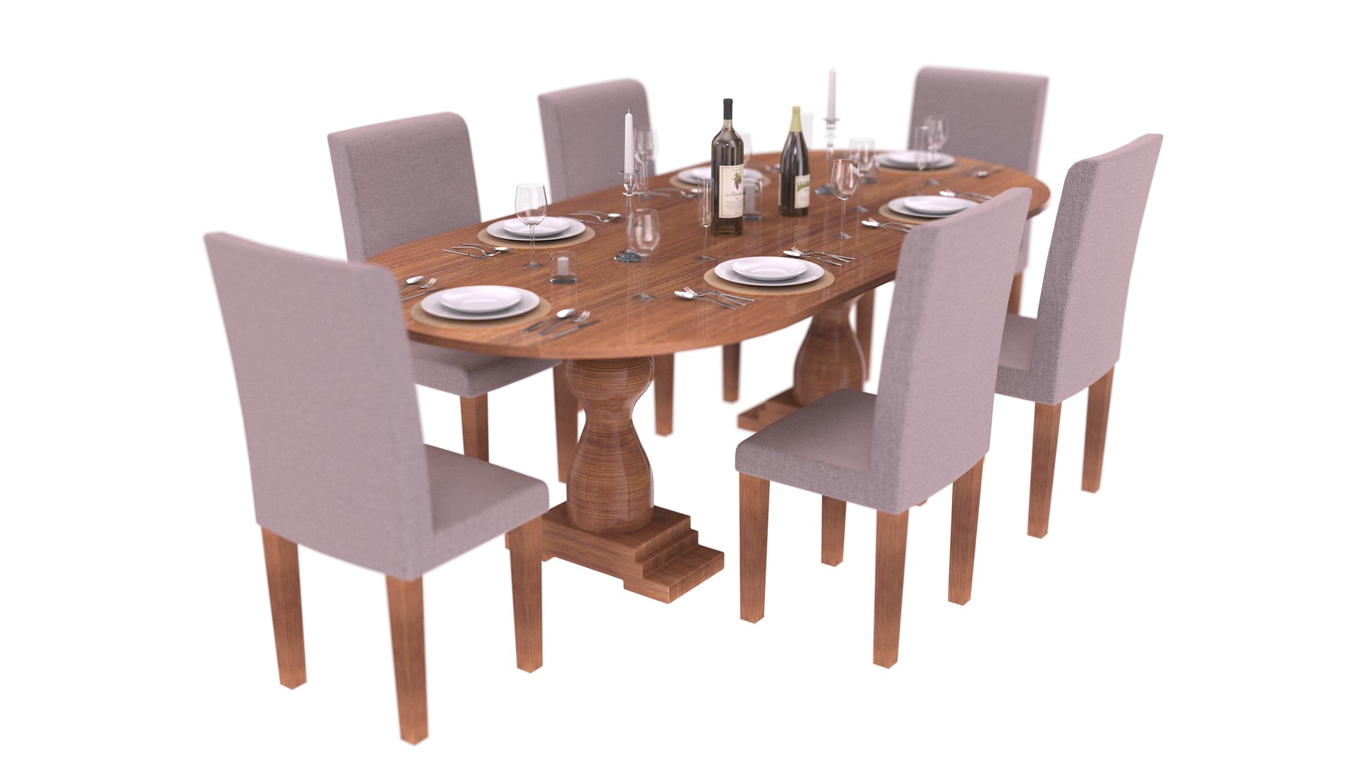 Dining Table 3D model - TurboSquid 2006363