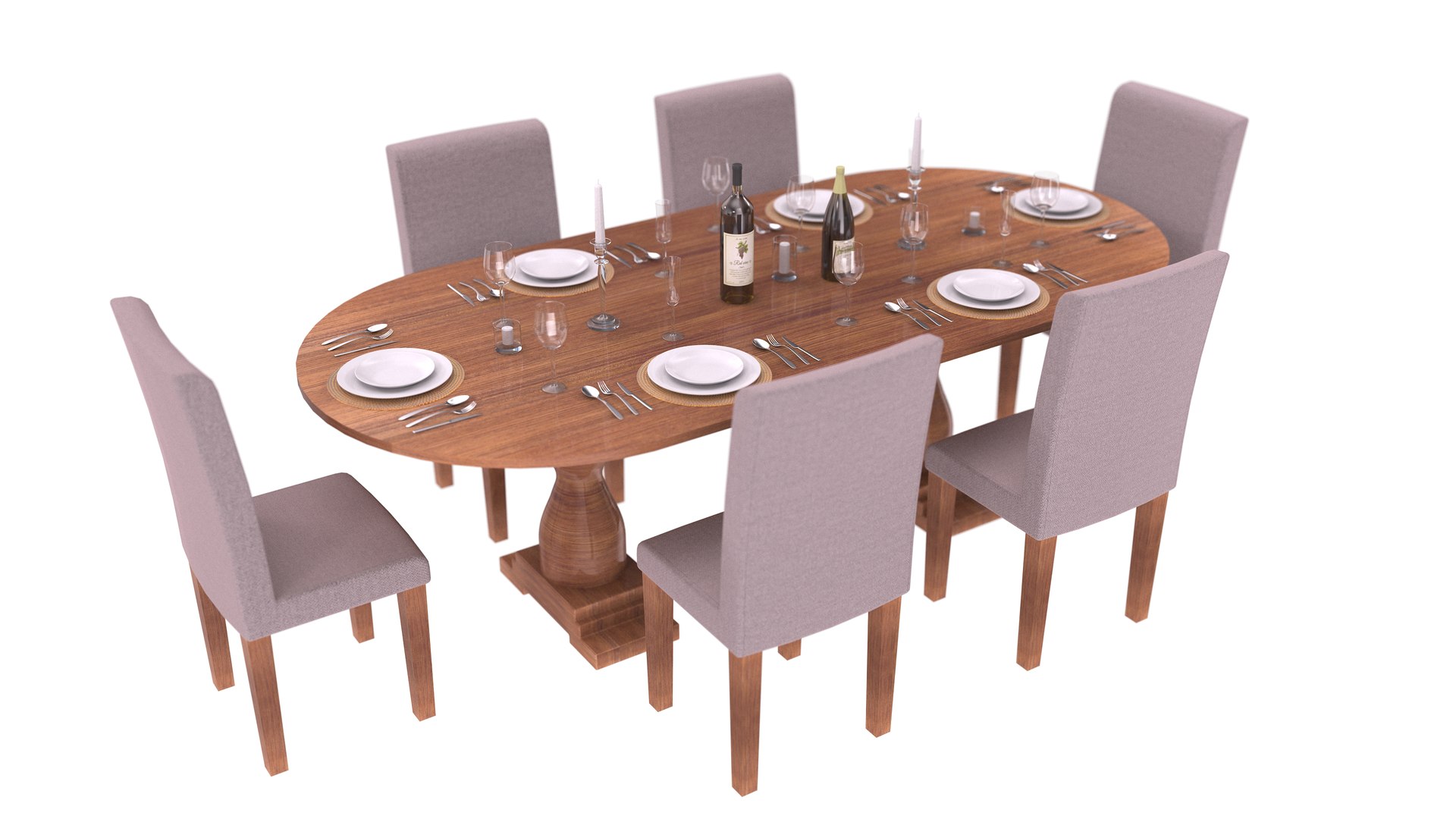 Dining Table 3D model - TurboSquid 2006363