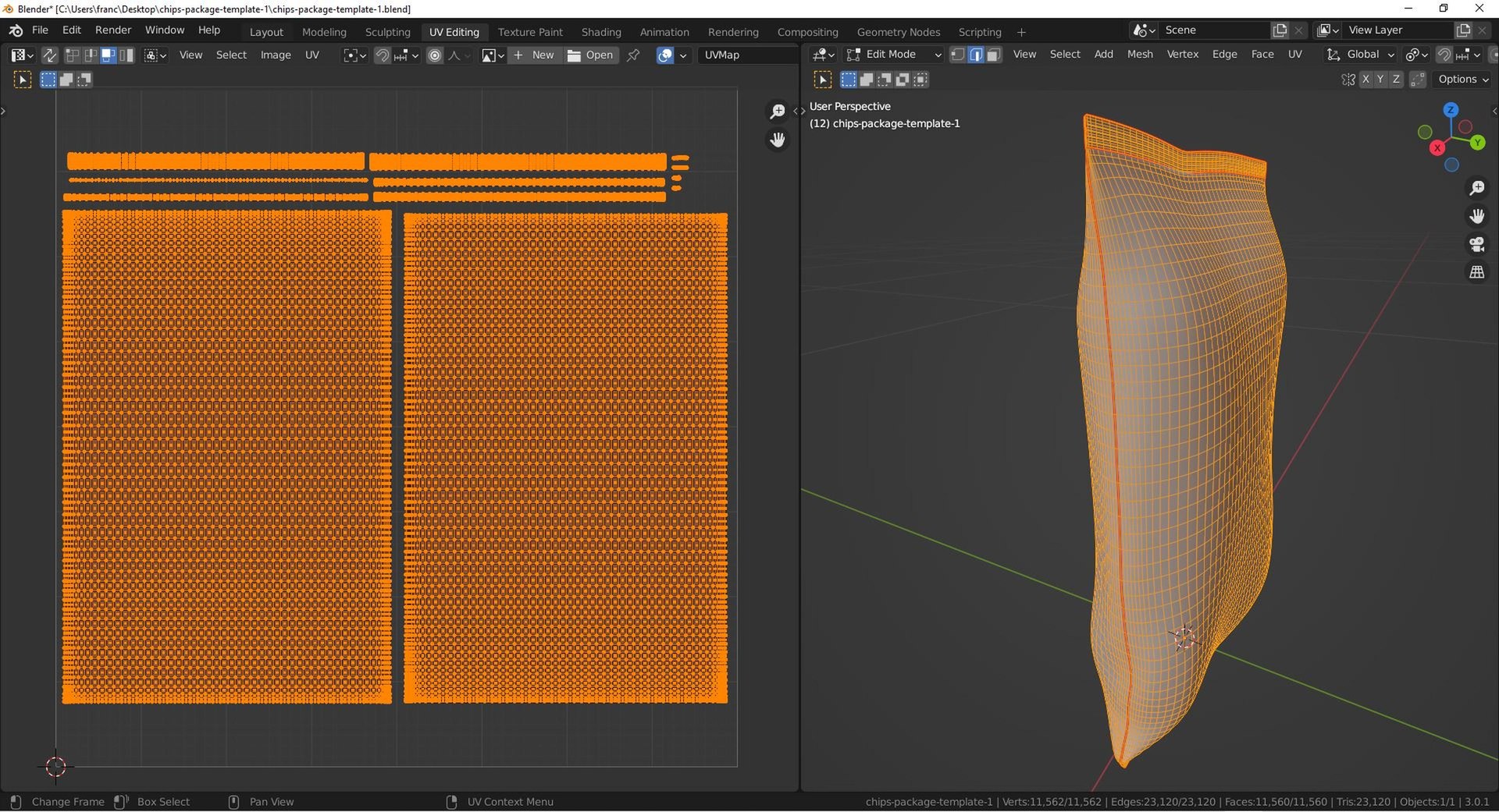 3D Chips Package Template 1 Model - TurboSquid 1868686