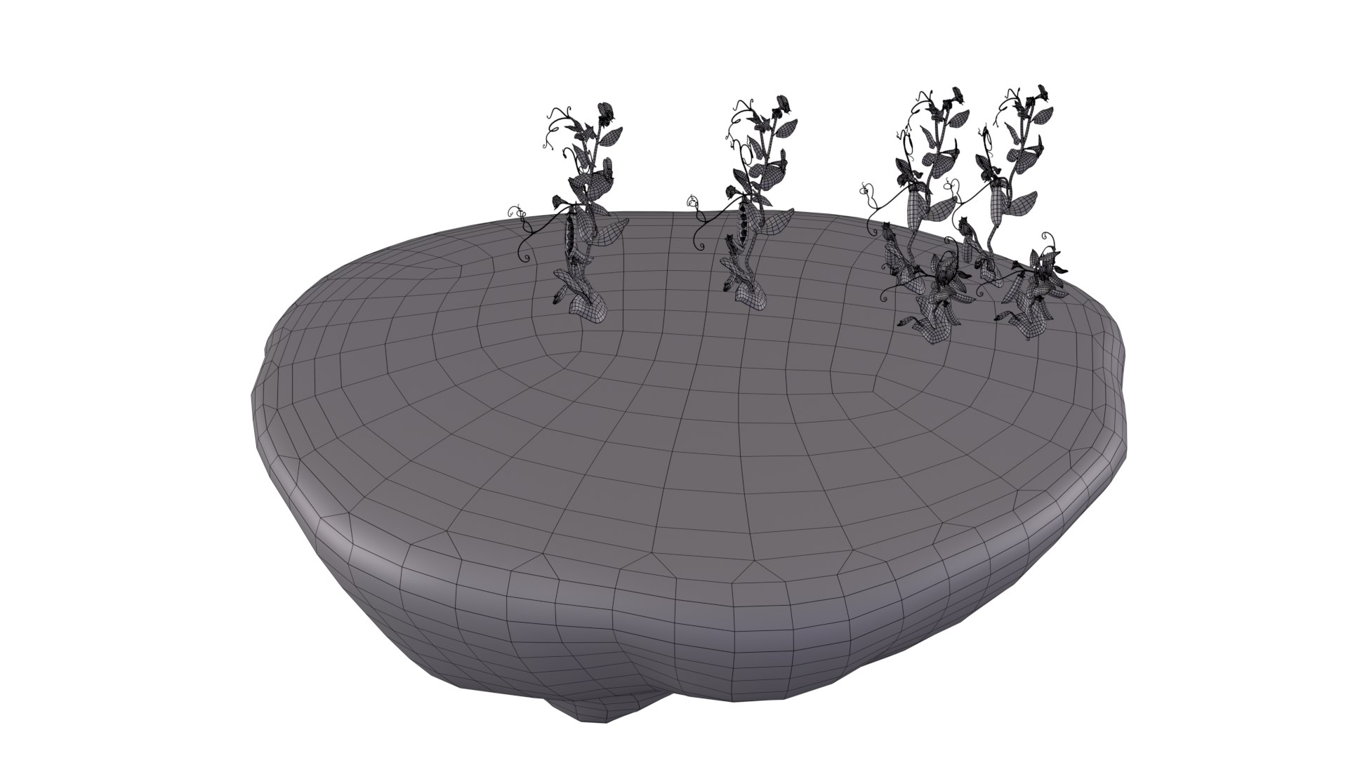 3D Pea Plant Model - TurboSquid 2014596