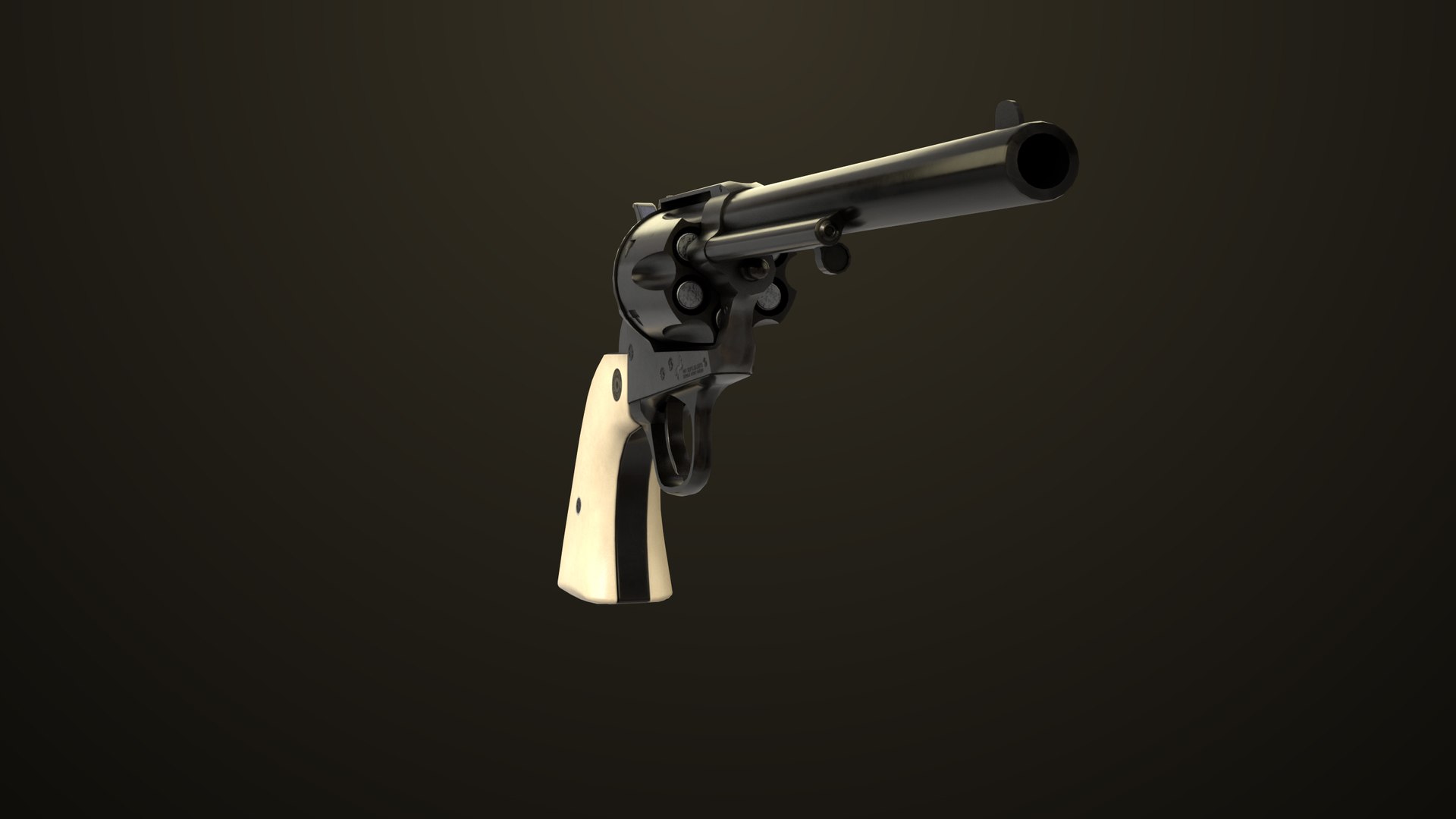 3D Revolver 03 Model Colt Black All PBR Unity UE Textures - TurboSquid ...