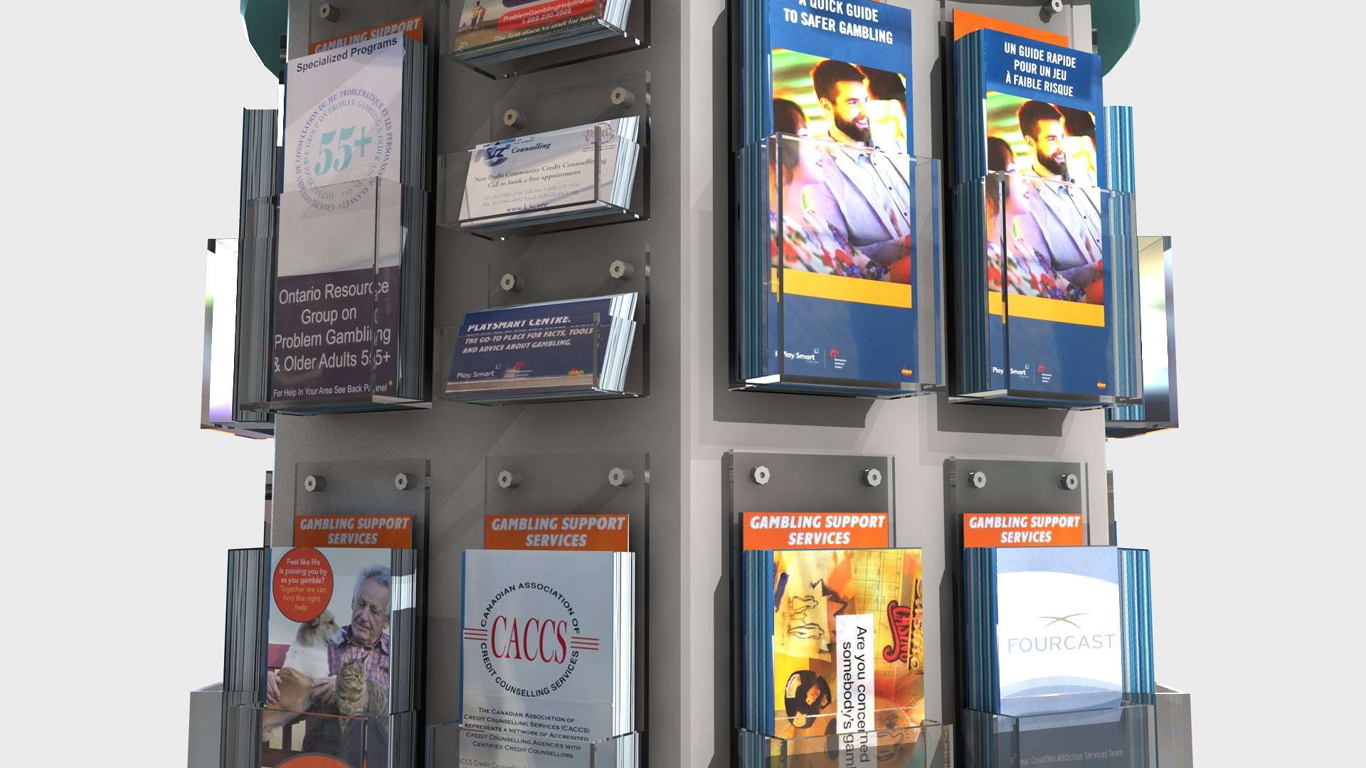 Flyers Rack 3D - TurboSquid 1406969