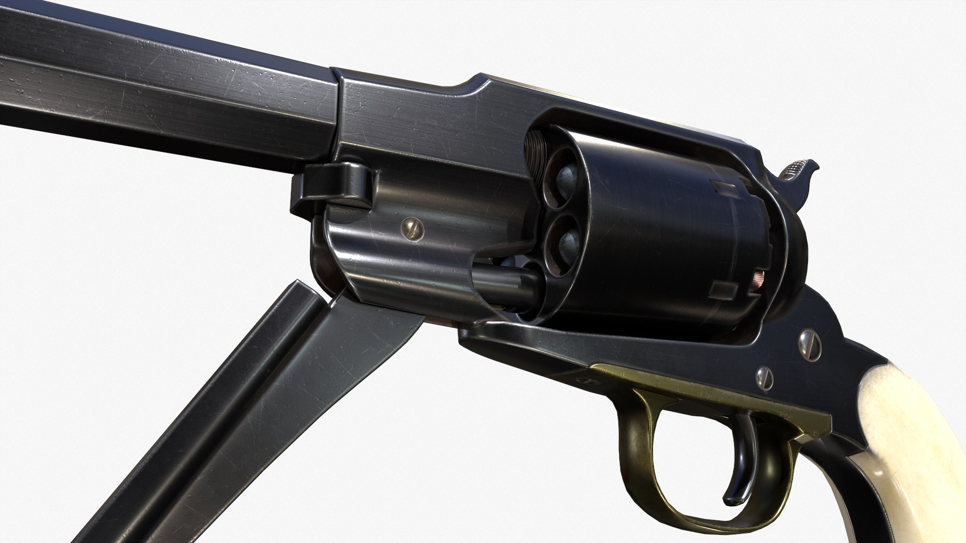 Remington New Model 1858 Model - TurboSquid 1962517