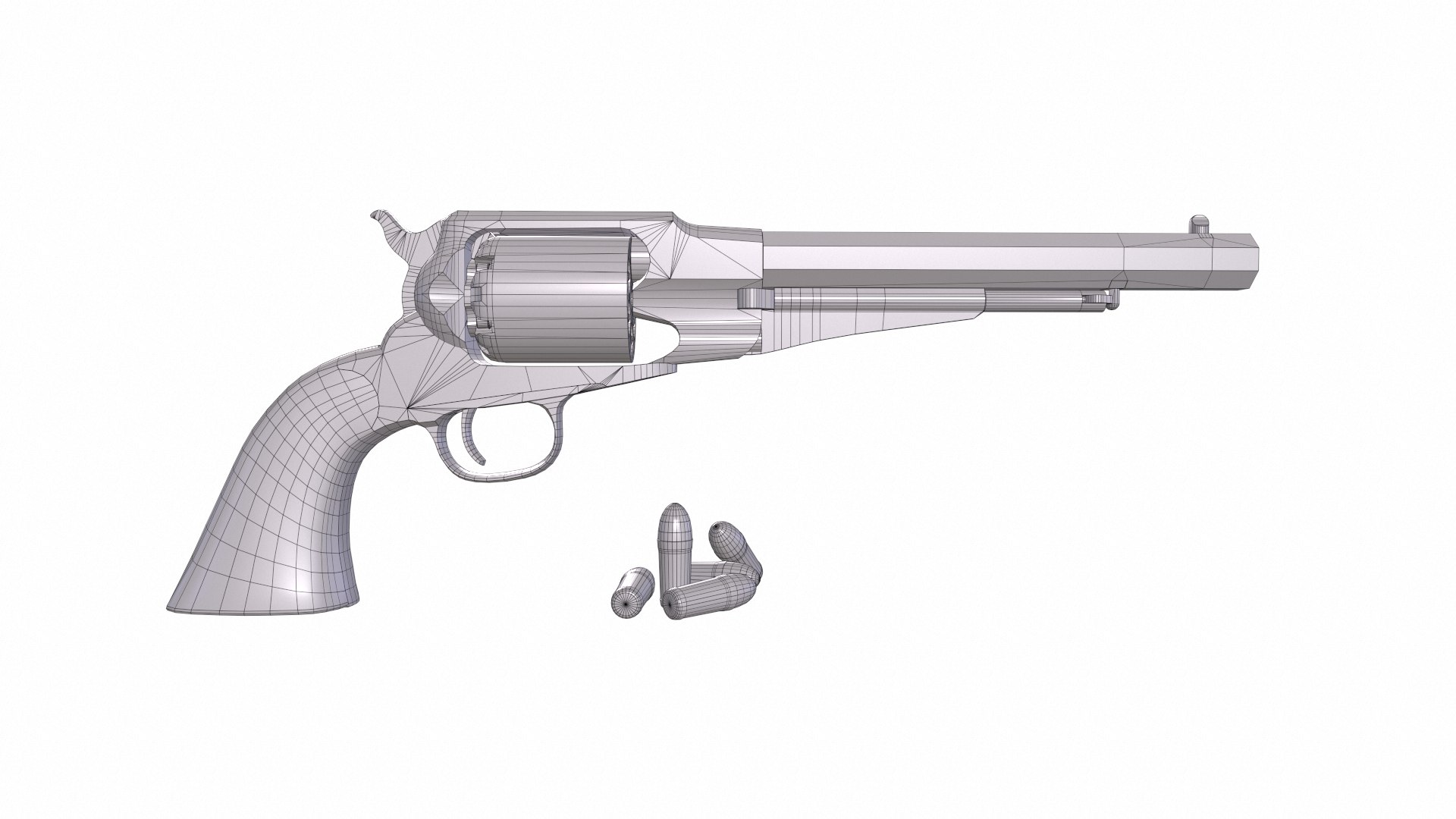 Remington New Model 1858 Model - TurboSquid 1962517