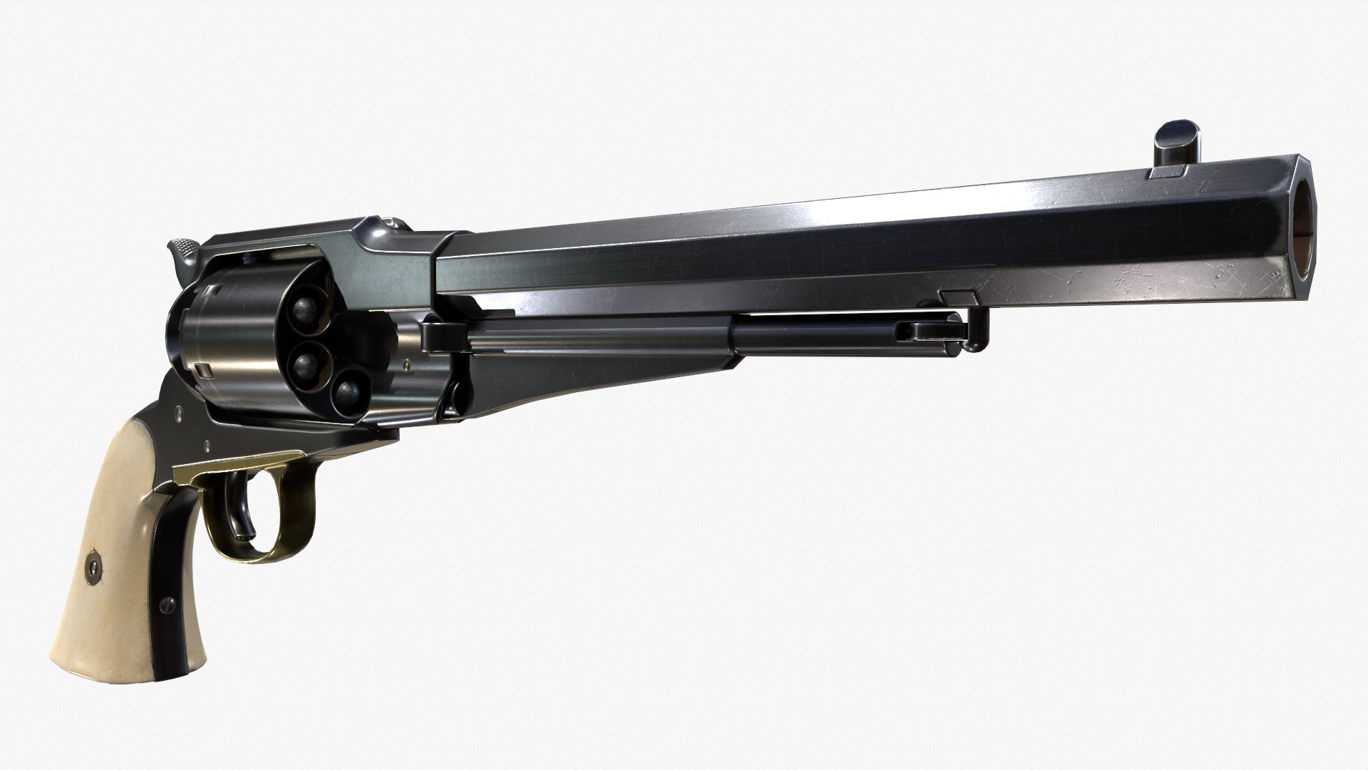Remington New Model 1858 Model - TurboSquid 1962517
