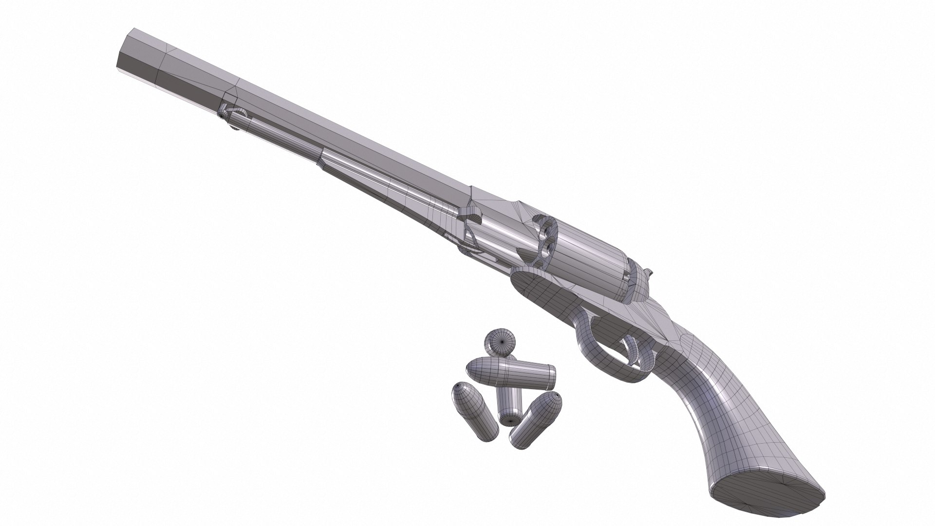 Remington New Model 1858 Model - TurboSquid 1962517