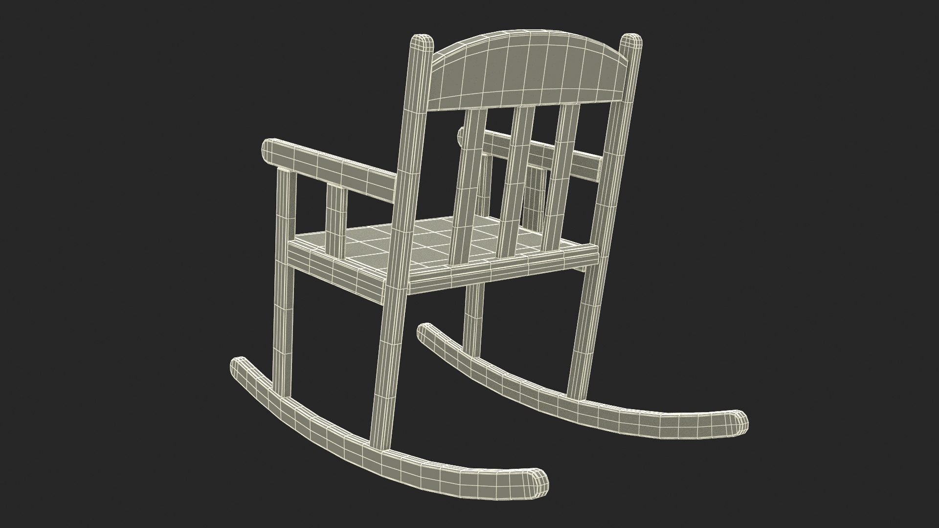 Rocking Chair For Children Room IKEA SUNDVIK White 3D - TurboSquid 2136754