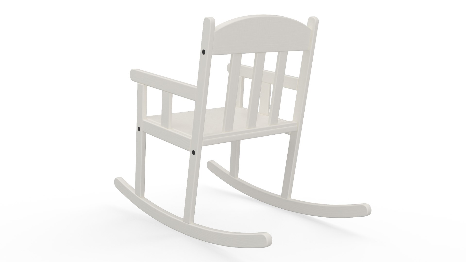 Rocking Chair For Children Room IKEA SUNDVIK White 3D - TurboSquid 2136754