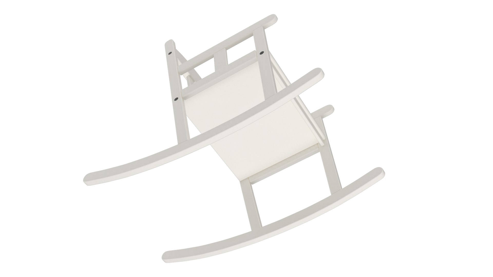 Rocking Chair For Children Room IKEA SUNDVIK White 3D - TurboSquid 2136754
