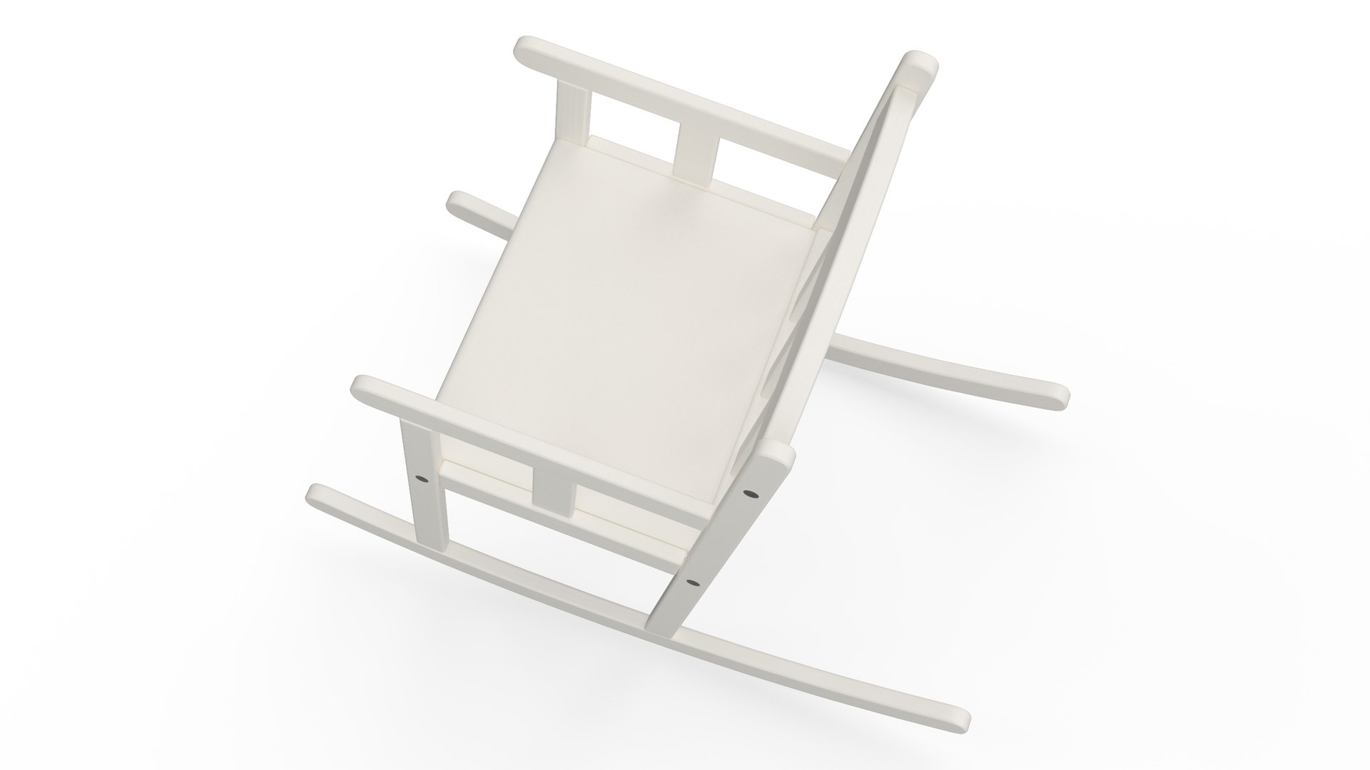 Rocking Chair For Children Room IKEA SUNDVIK White 3D - TurboSquid 2136754