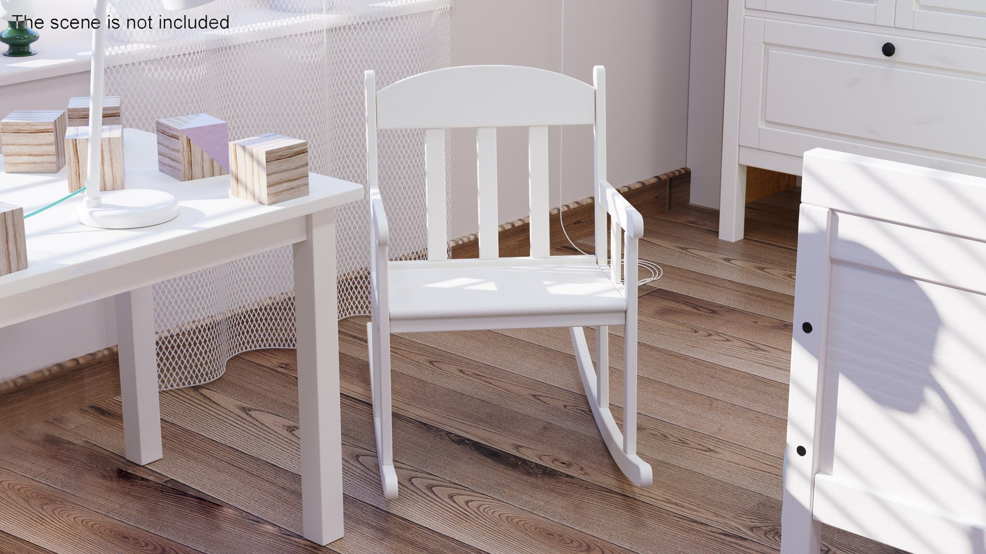 Rocking Chair For Children Room IKEA SUNDVIK White 3D - TurboSquid 2136754