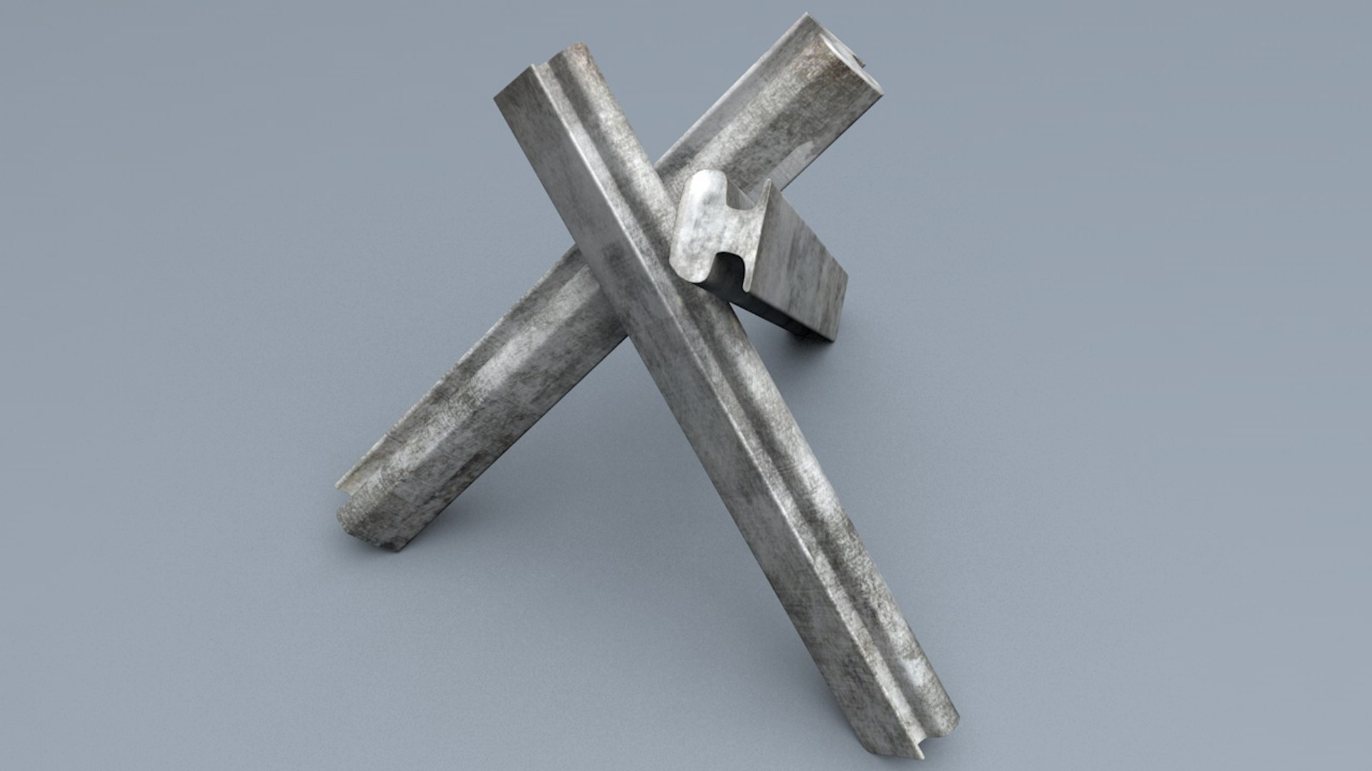 Berlin Wall Trap Elements 3d Model