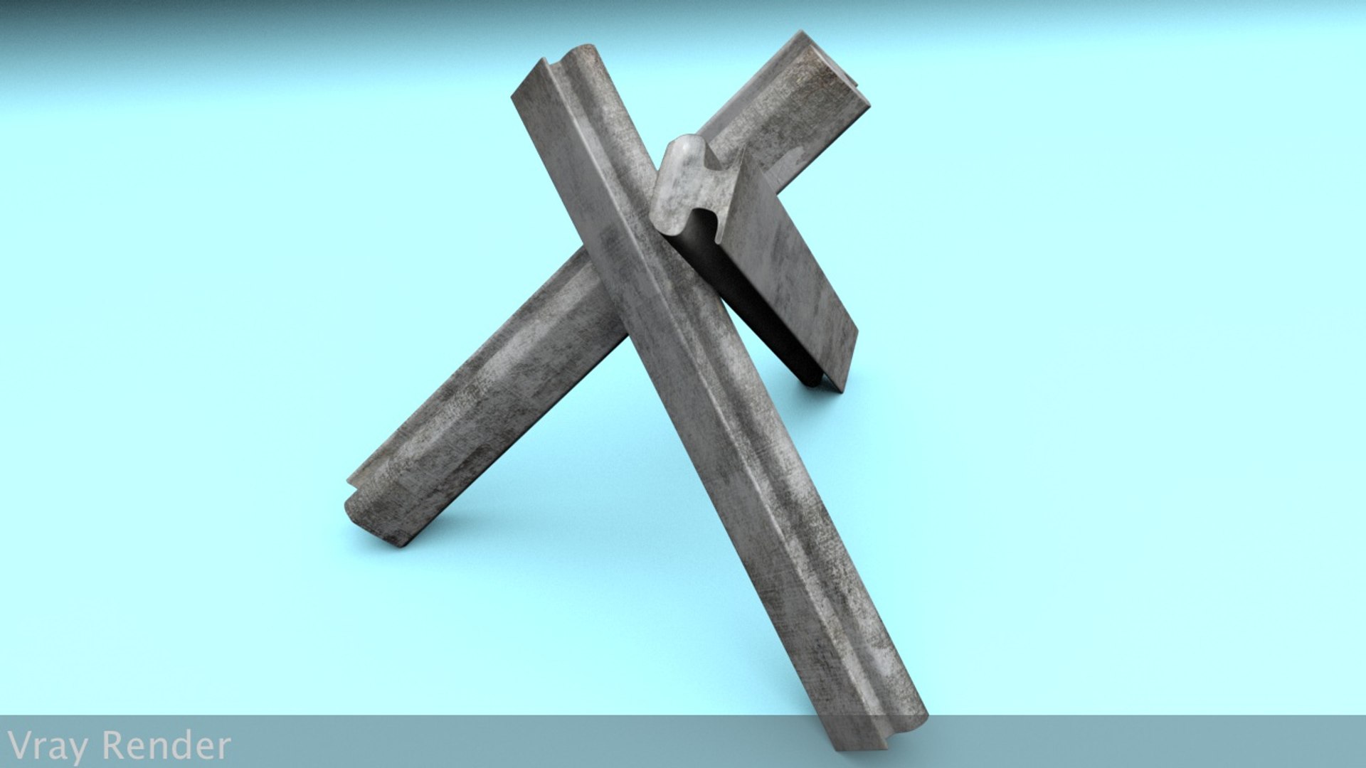 Berlin Wall Trap Elements 3d Model