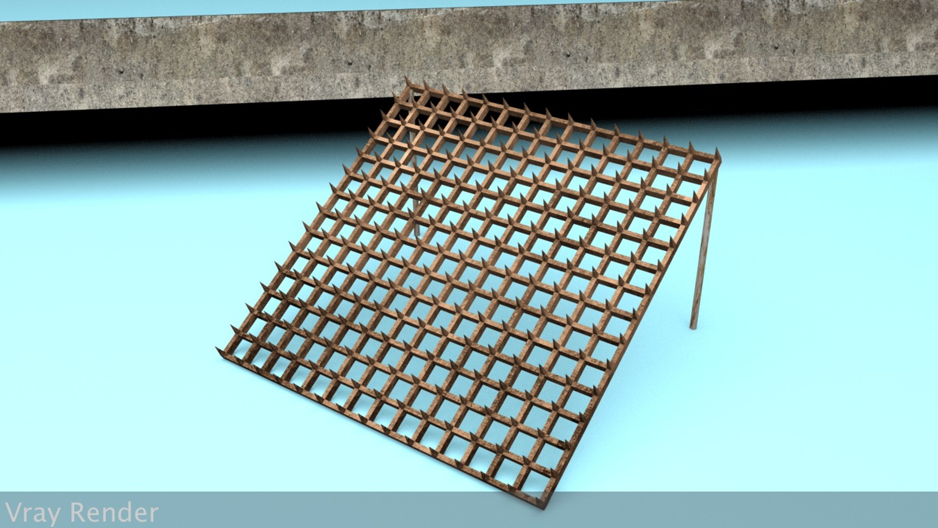 Berlin Wall Trap Elements 3d Model